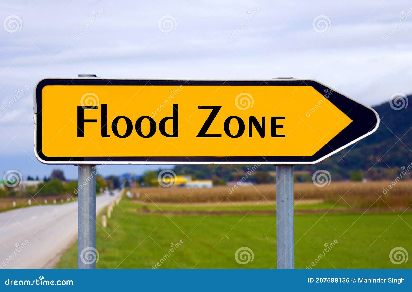 Flood Zone Traffic Sign Royalty-Free Stock Image | CartoonDealer.com ...