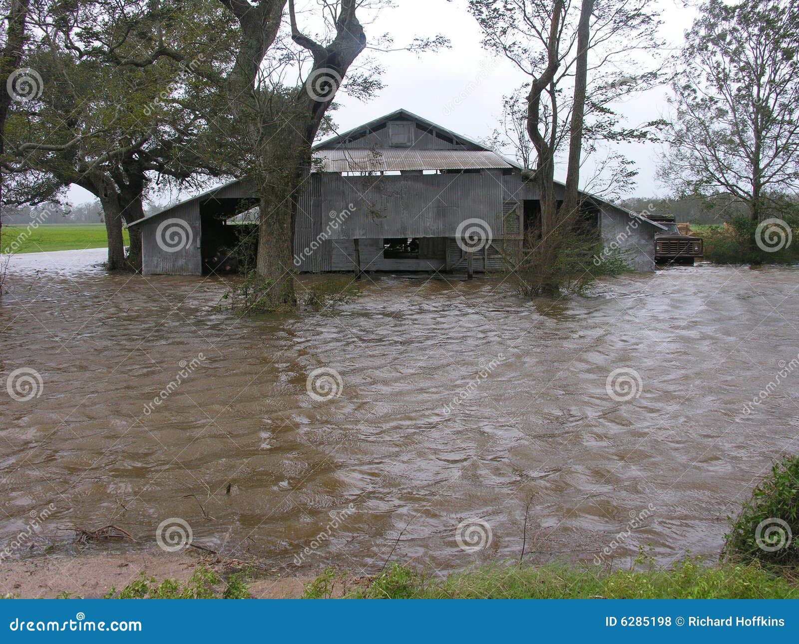 Flooded Barn stock photo. Image of america, emergency - 6285198