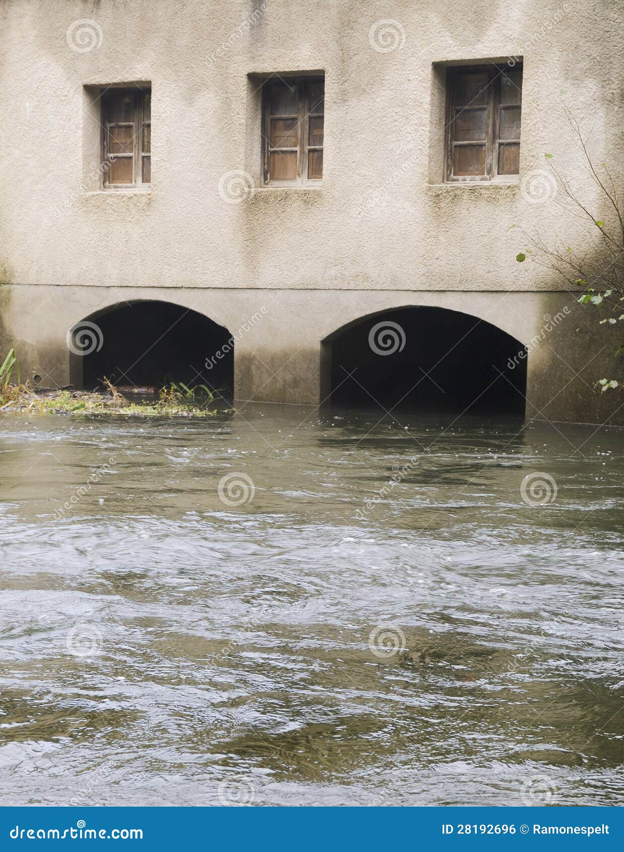 Flooded building stock photo. Image of flooded, construction - 28192696