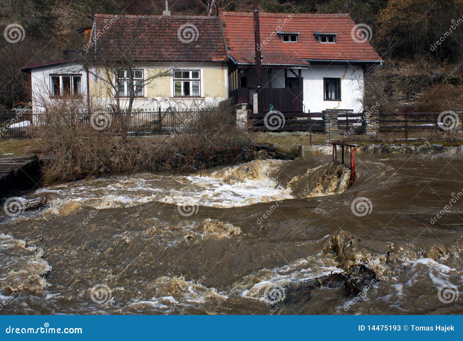 Flooded house stock image. Image of accident, global - 14475193