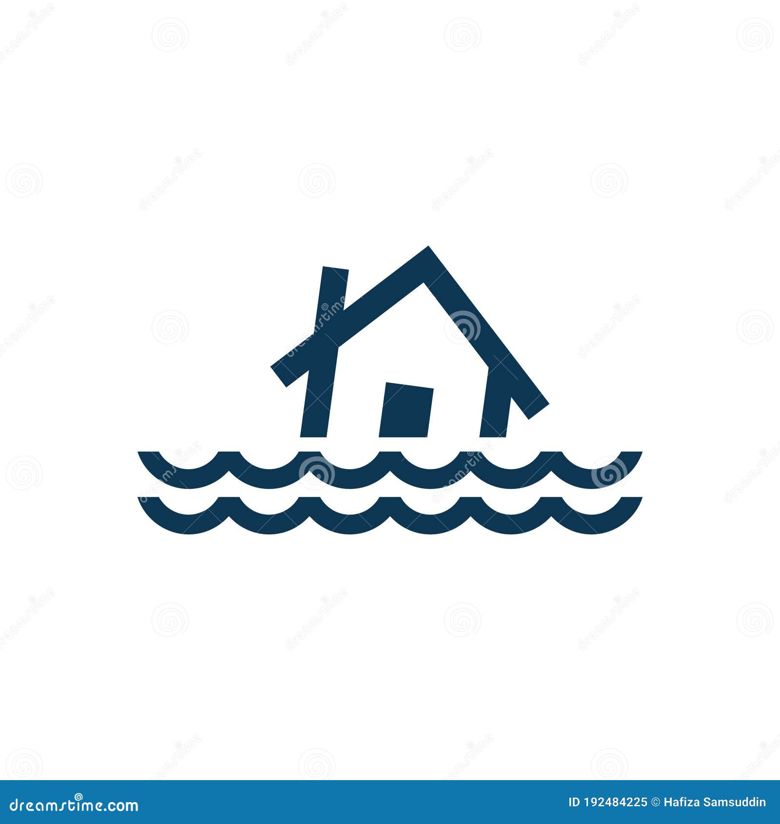 Drowned Houses In Tropical Islands Stock Image | CartoonDealer.com ...