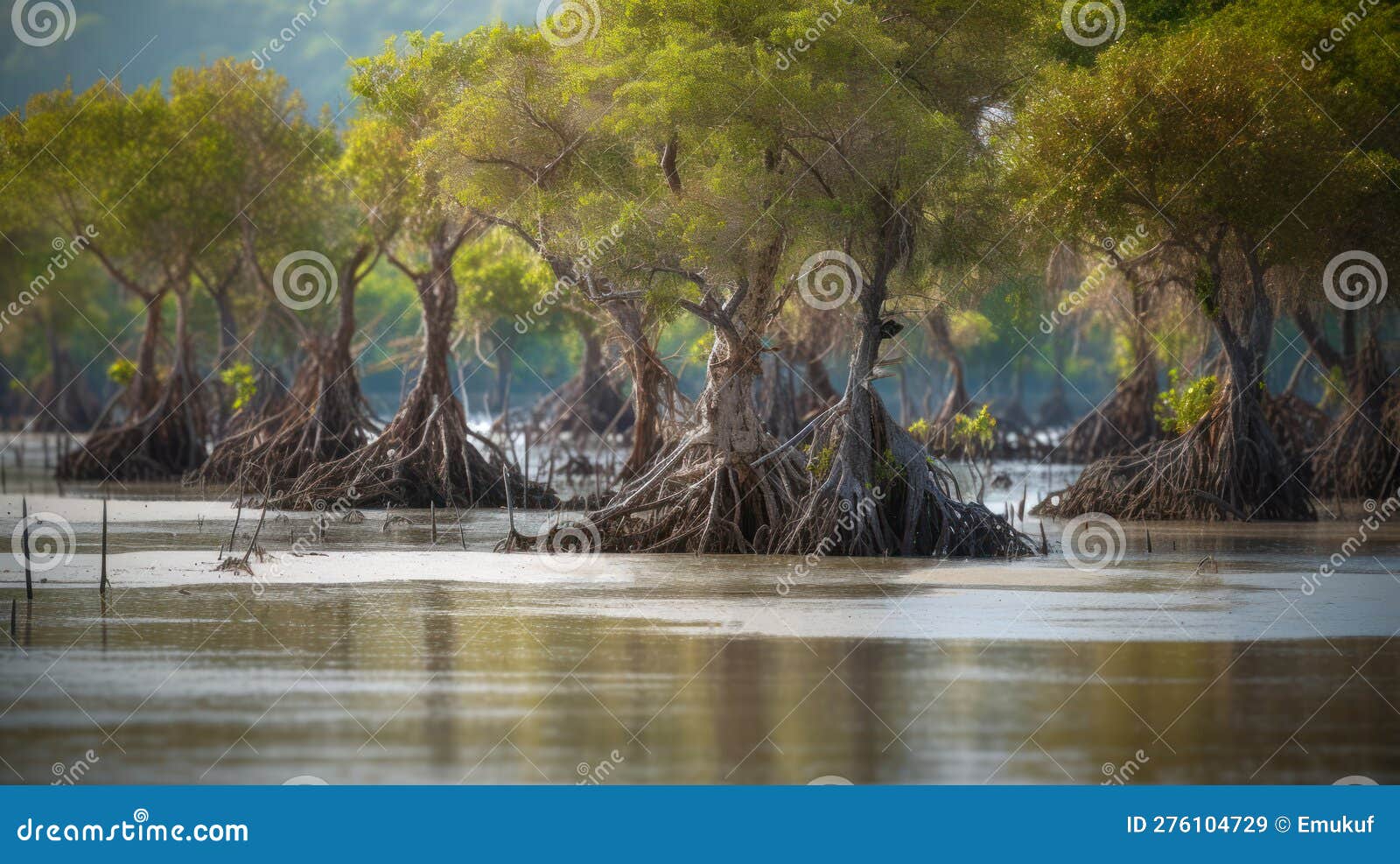 Mangrove Trees In Pop Art Royalty-Free Cartoon | CartoonDealer.com ...