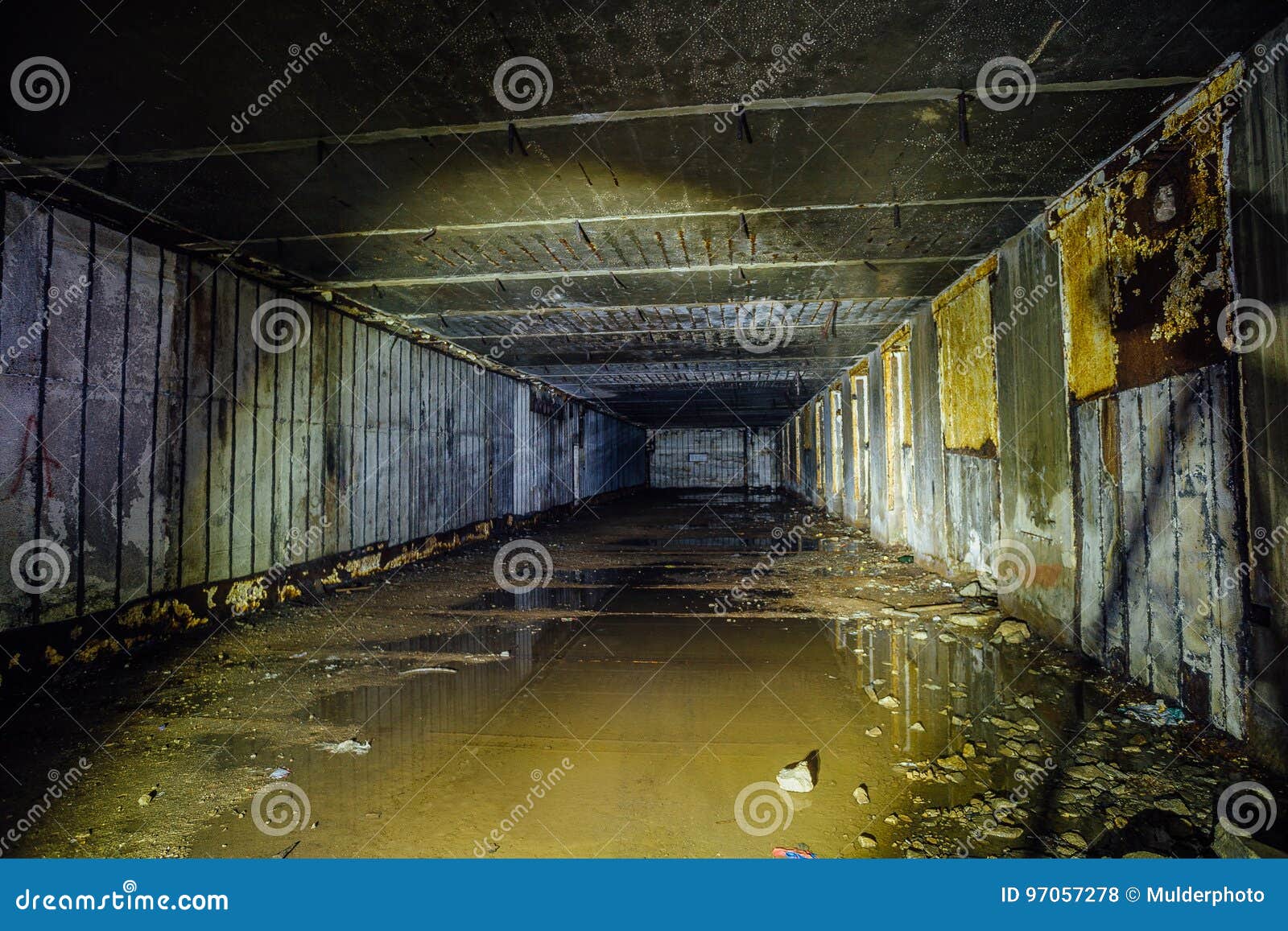 Flooded Room. Object 221, Abandoned Soviet Bunker, Reserve Command Post ...