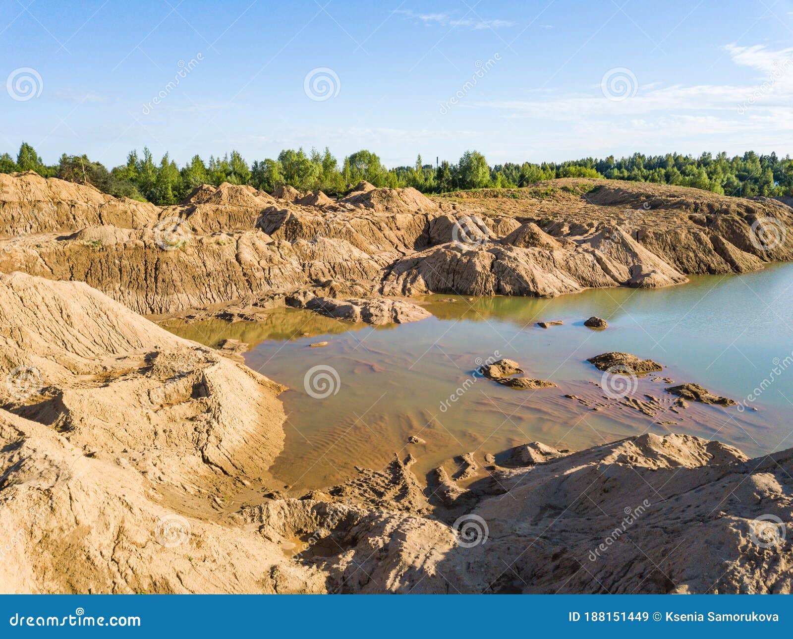 Old Flooded Sand Pit Aerial Photo Royalty Free Stock Image 192807562