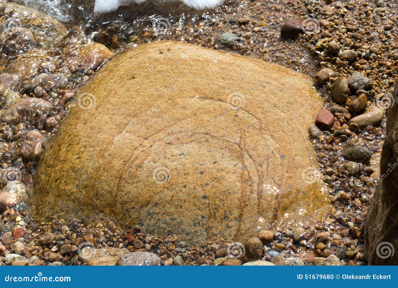 Flooded Stone with Foam and Water Bubbles, Texture Stock Photo - Image ...