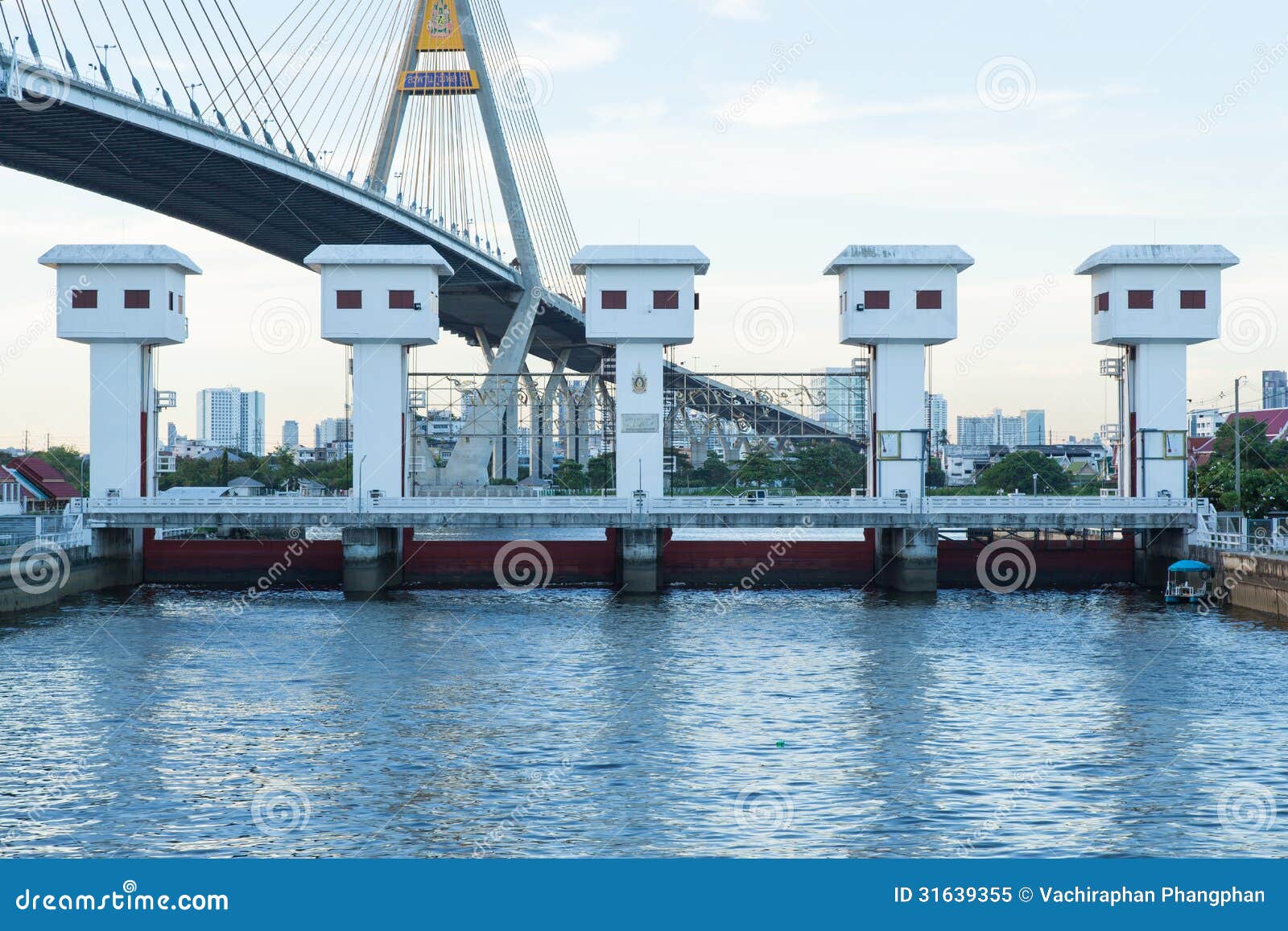 Floodgate stock image. Image of barrier, engineering - 31639355