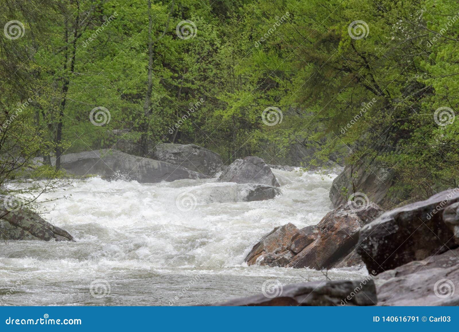 Flooding Creek at Center stock image. Image of wide - 140616791