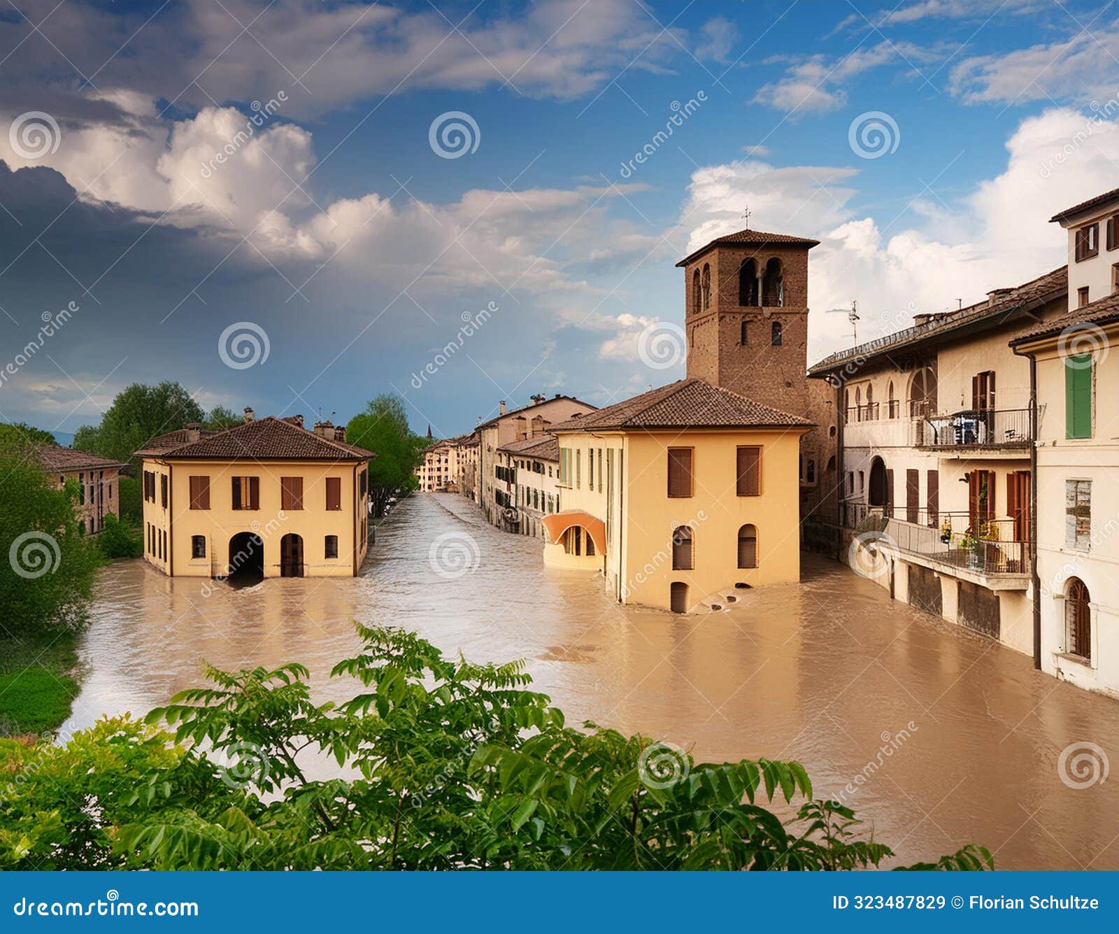 Flooding in Emilia Romagna, Italy - Severe Weather Disaster Stock ...
