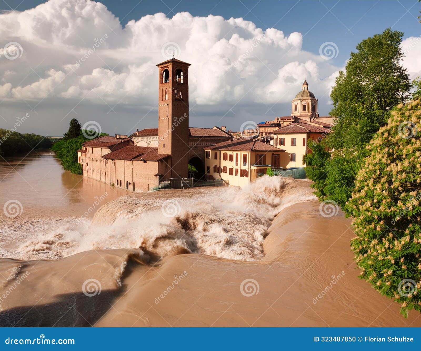 Flooding in Emilia Romagna, Italy - Severe Weather Disaster Stock ...