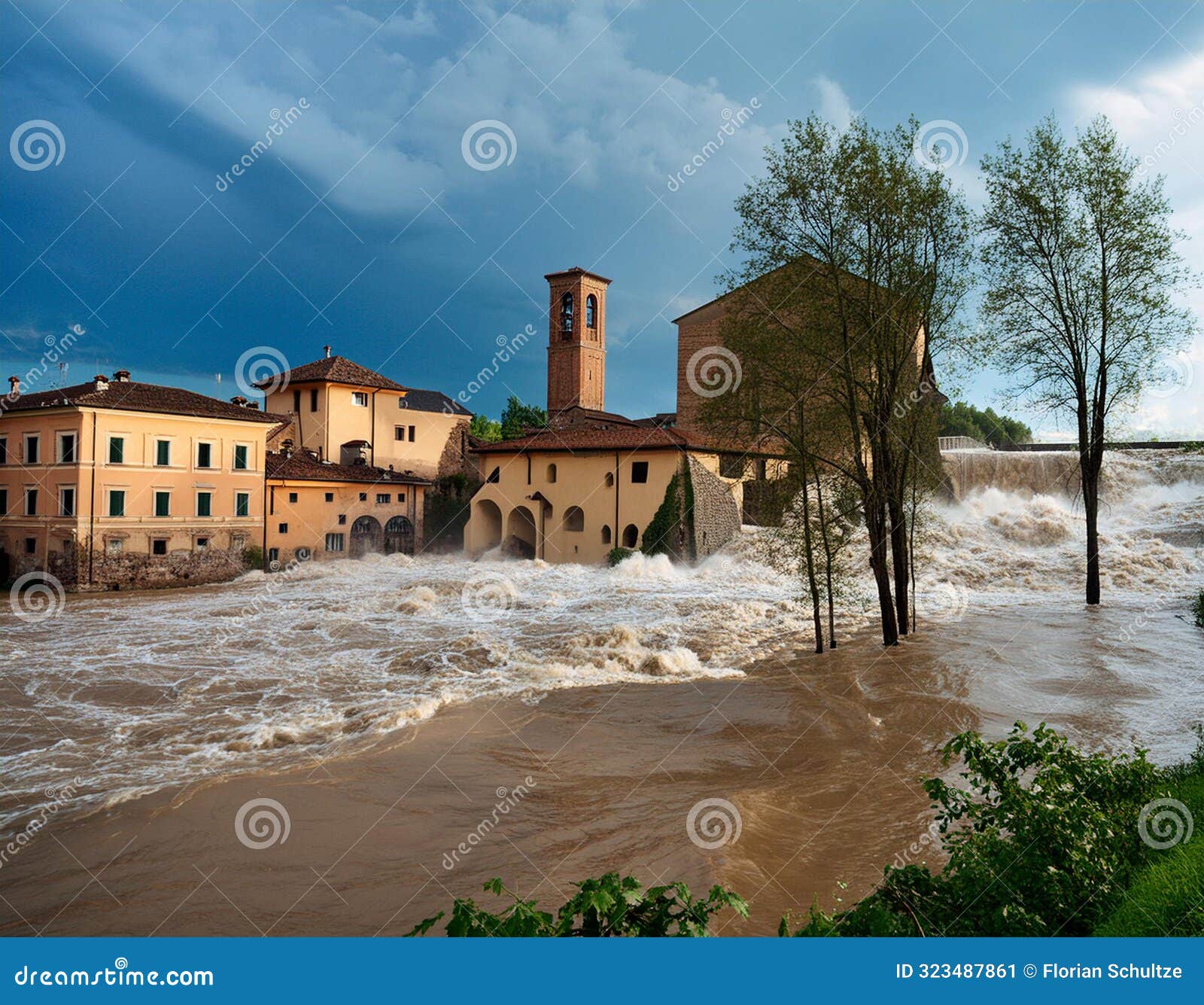Flooding In Emilia Romagna, Italy - Severe Weather Disaster Stock Photo ...