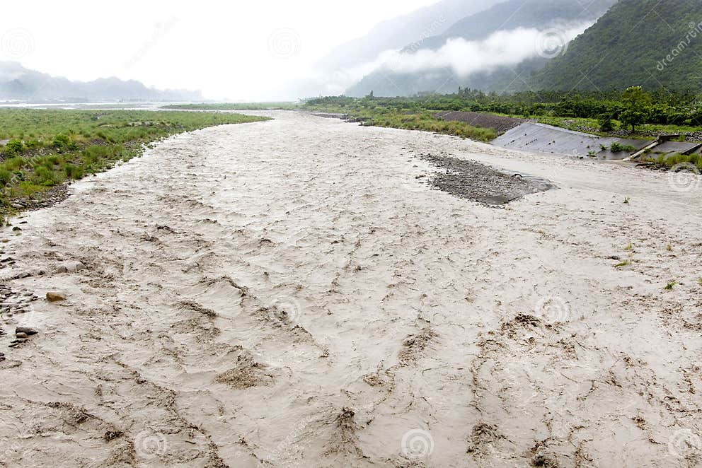 Flooding river stock photo. Image of natural, damage - 20429184