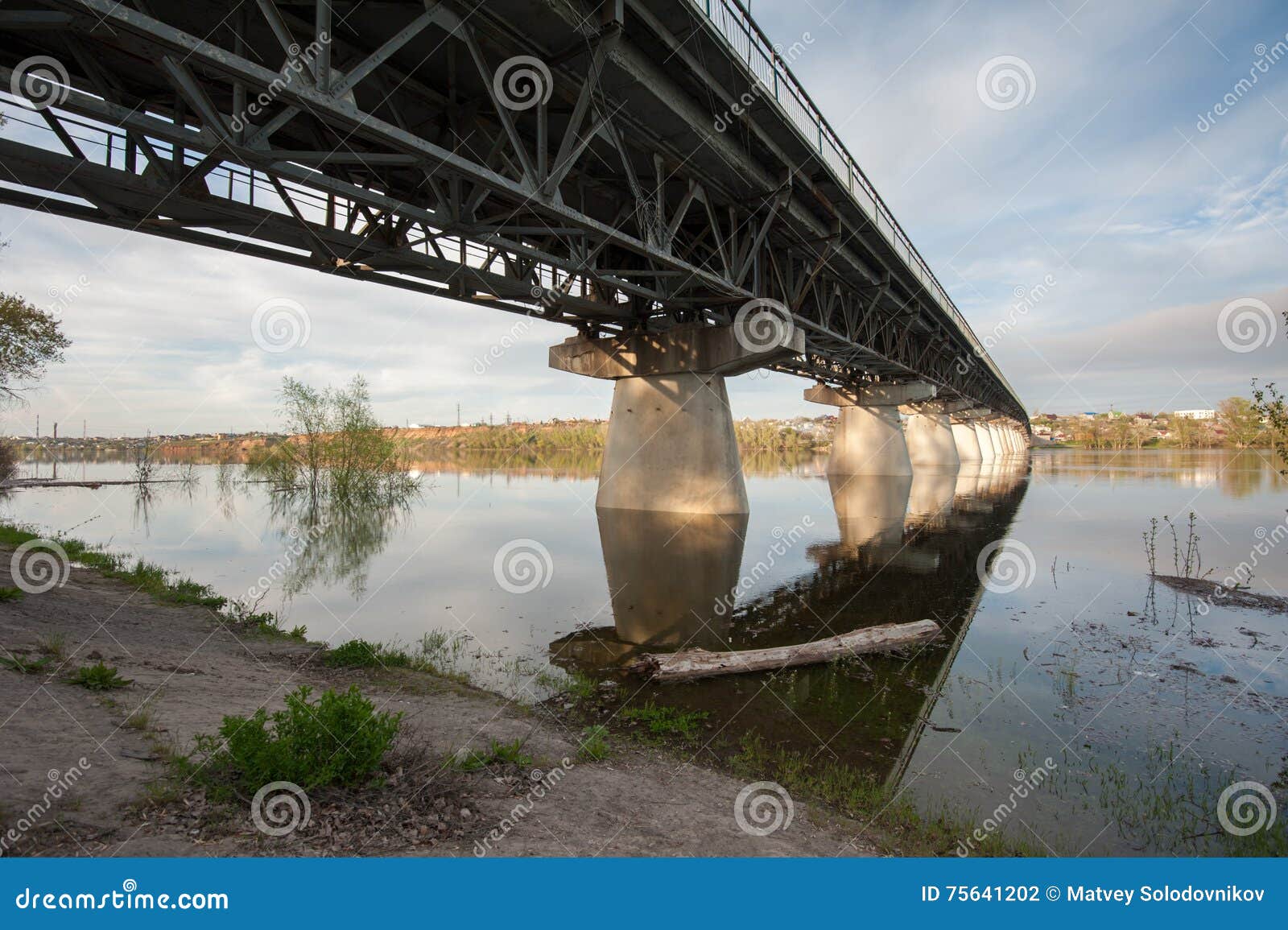 Flooding on the River Akhtuba Stock Photo - Image of flooding ...