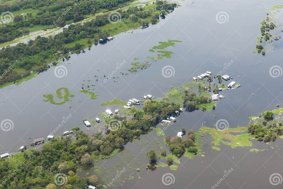 Flooding time on Amazon stock photo. Image of flood, aerial - 29554970