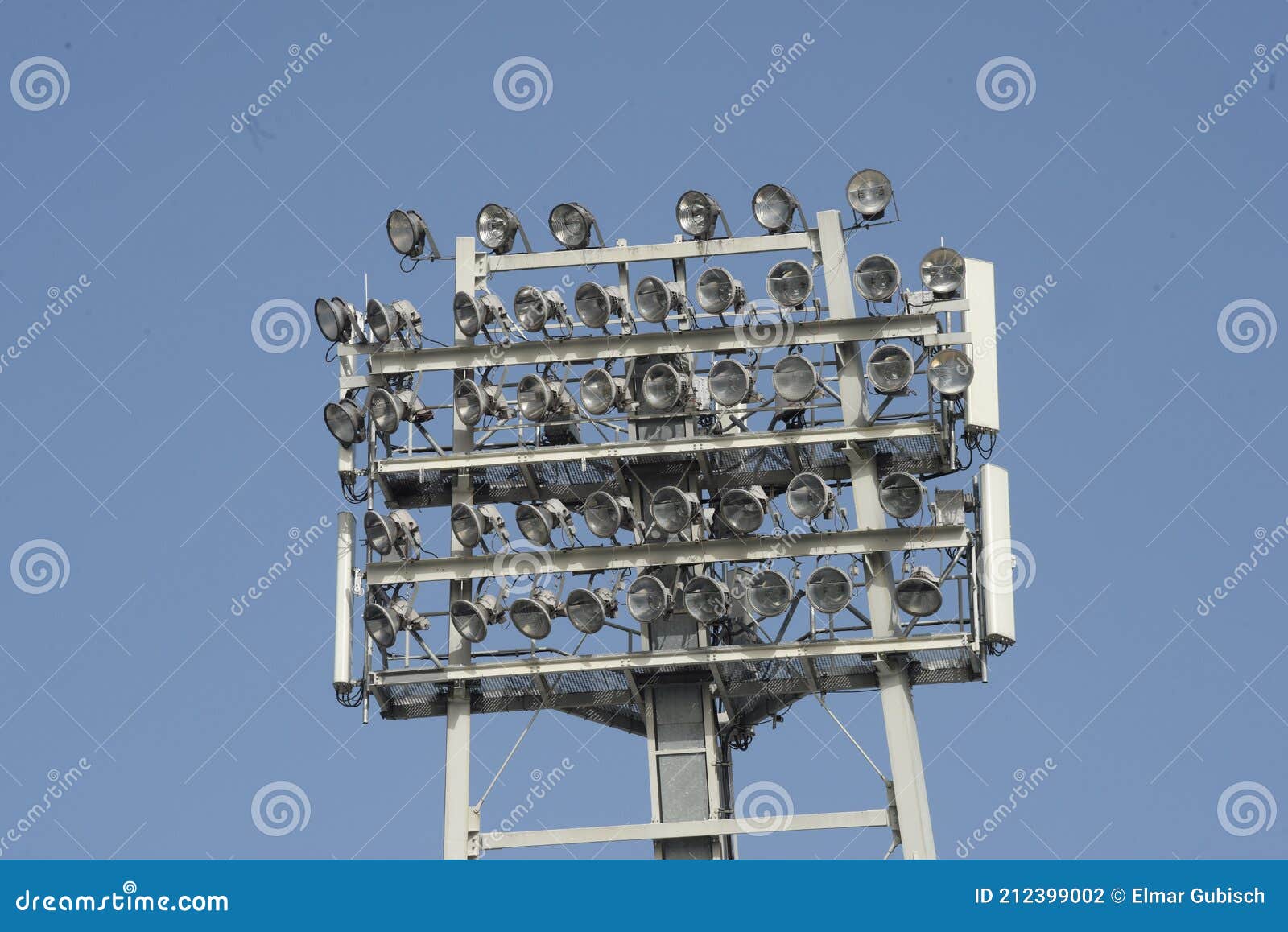 Floodlight for High Intensity Artificial Light Stock Photo - Image of ...