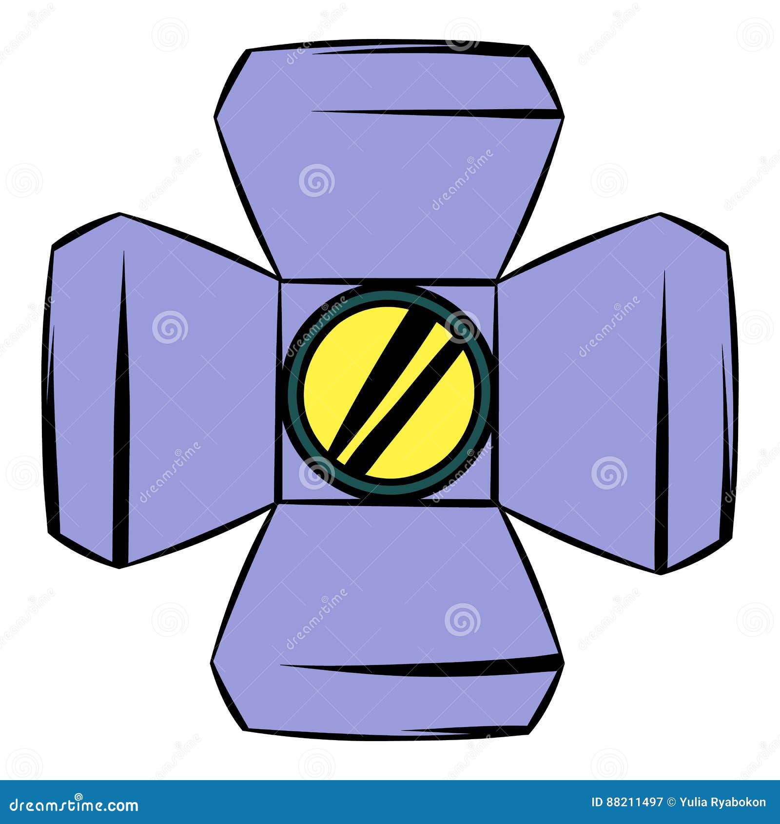 Floodlight icon cartoon stock vector. Illustration of bright - 88211497