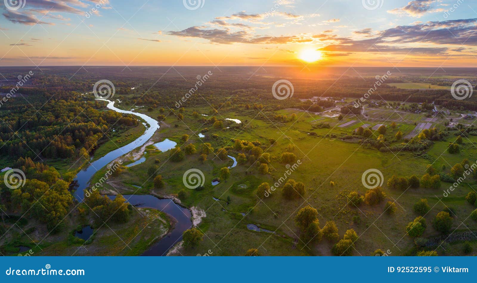 Belarusian landscape stock image. Image of evening, landscape - 92522595