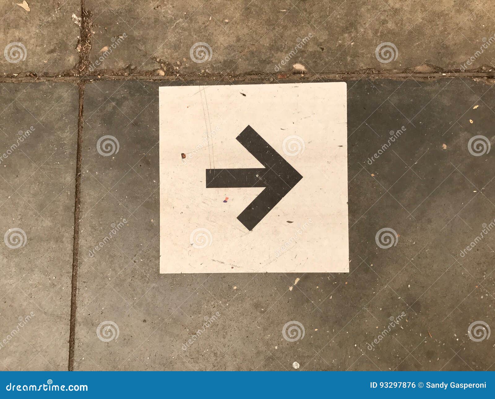 Floor arrow 2nd stock photo. Image of modern, pointing - 93297876