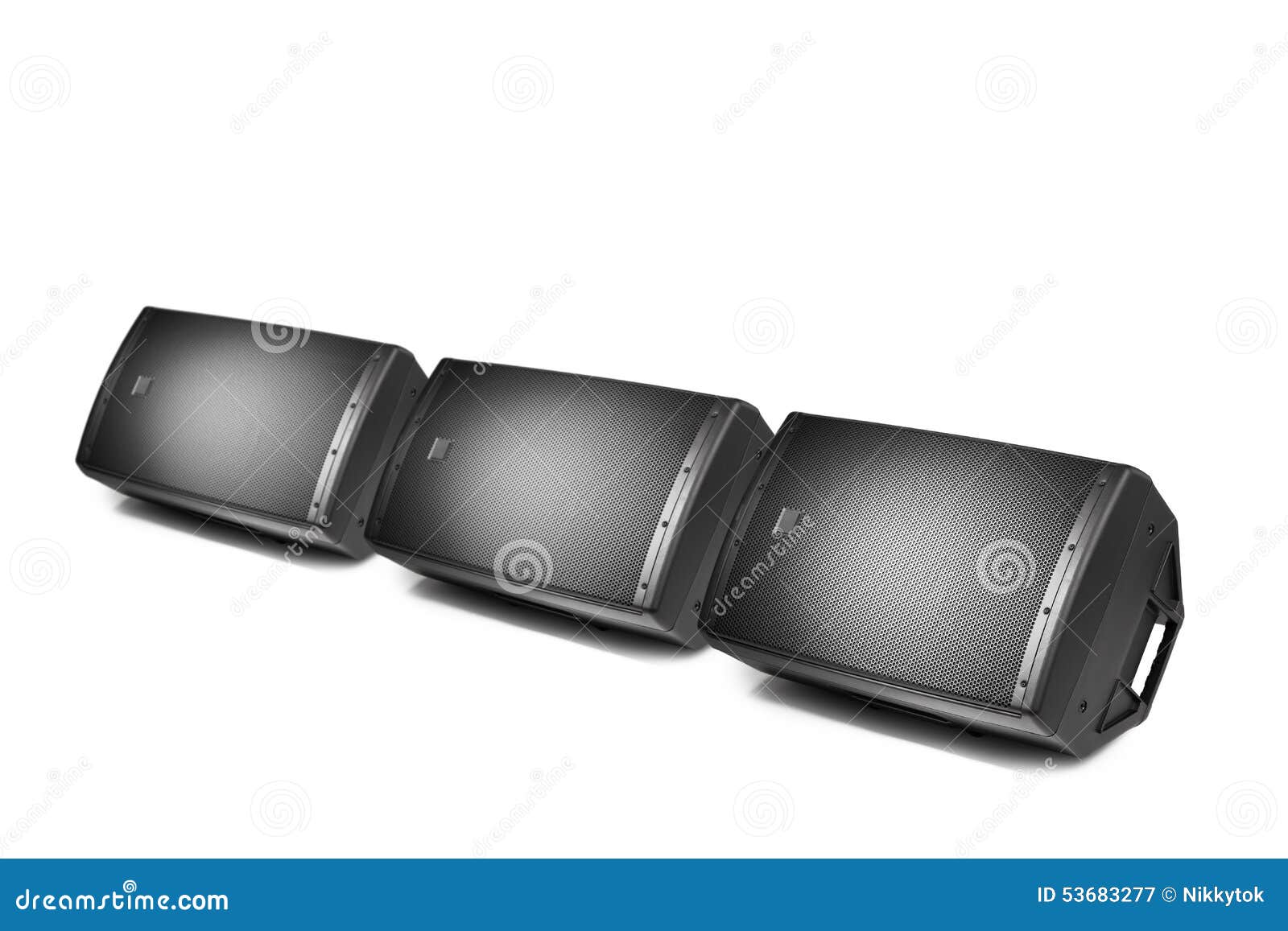 Floor Audio Speaker Monitors Stock Image - Image of floor, monitor ...