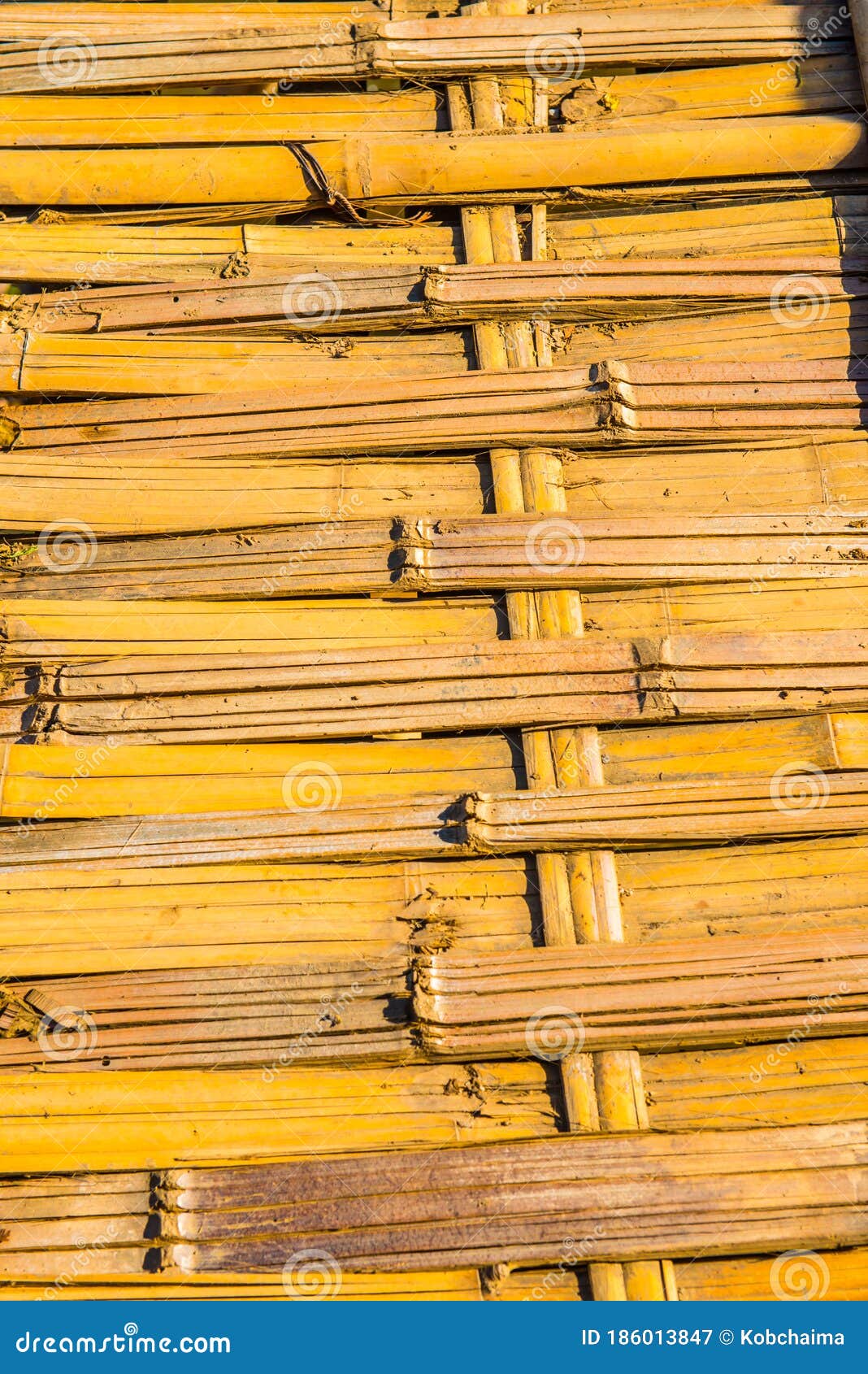 Floor of bamboo bridge stock image. Image of trek, texture - 186013847