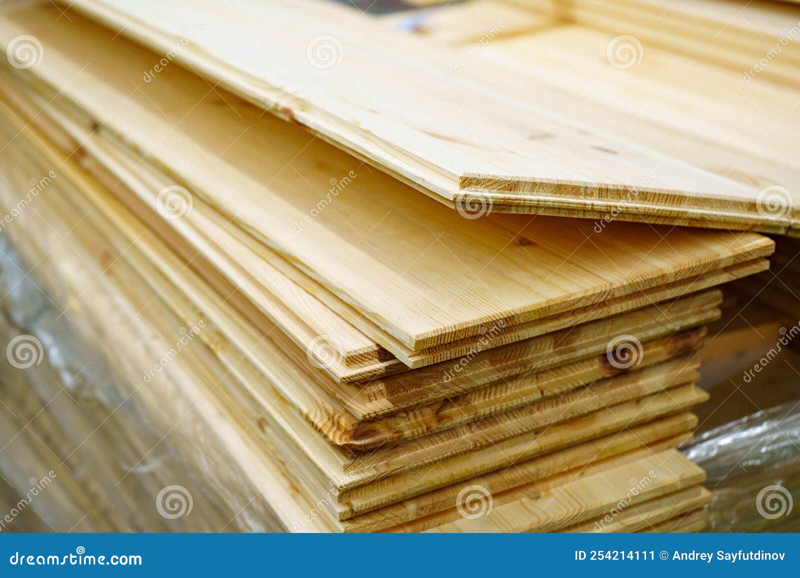 Floor Board on Shelves in a Hardware Store. Stock Image - Image of ...