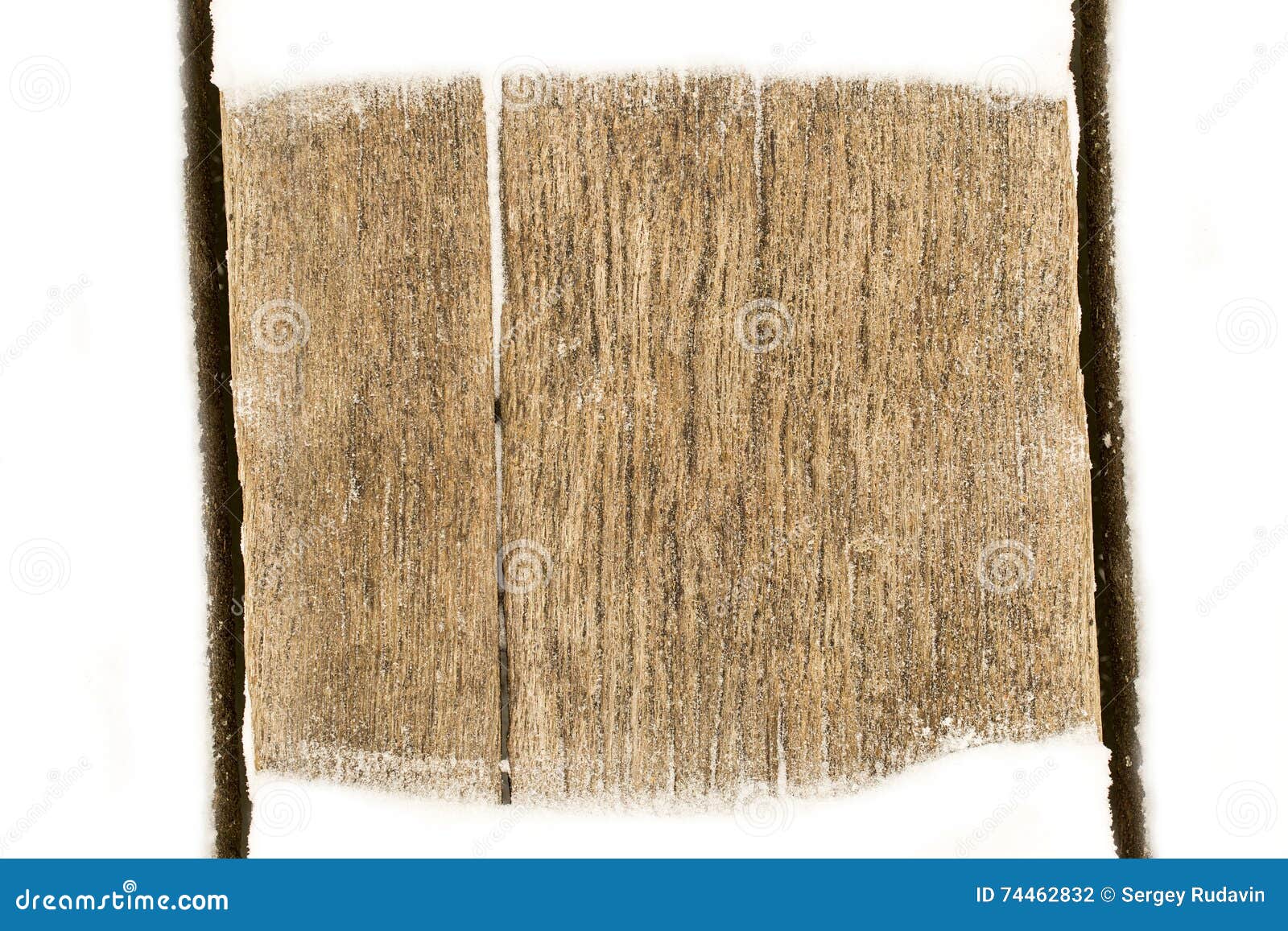 Floor of the Board with the Snow Stock Photo - Image of snowy, flour ...