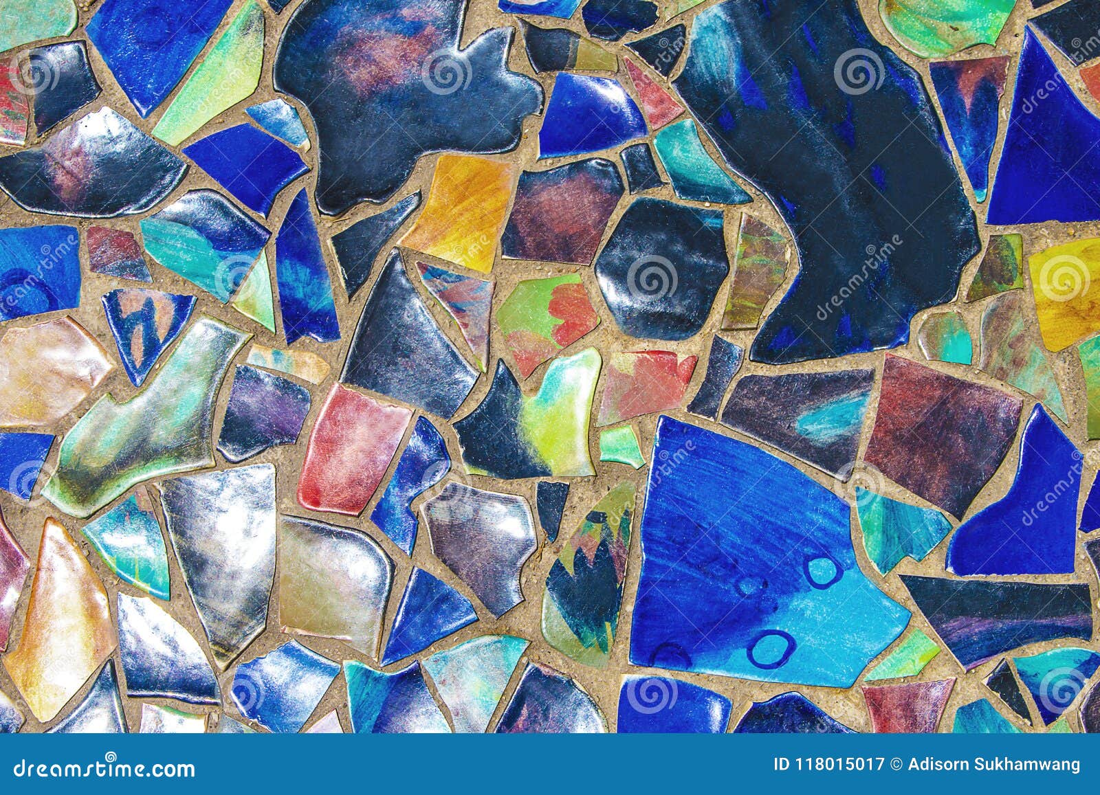 The Floor Ceramic Broken Colorful. Stock Image - Image of abstract ...