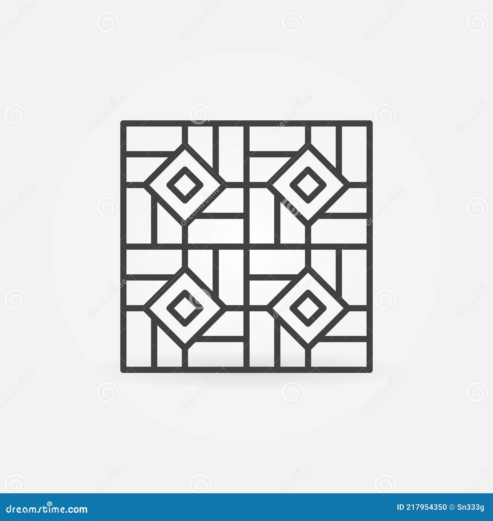 Floor Ceramic Tiles Linear Vector Concept Icon Stock Vector ...