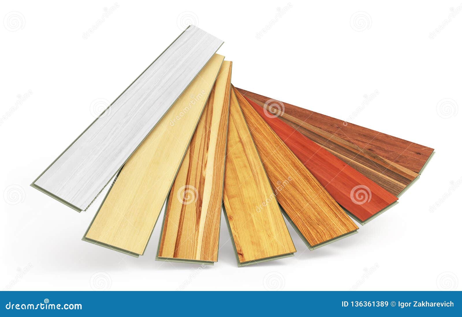 Floor Coating. Laminate With Different Textures Stock Illustration ...