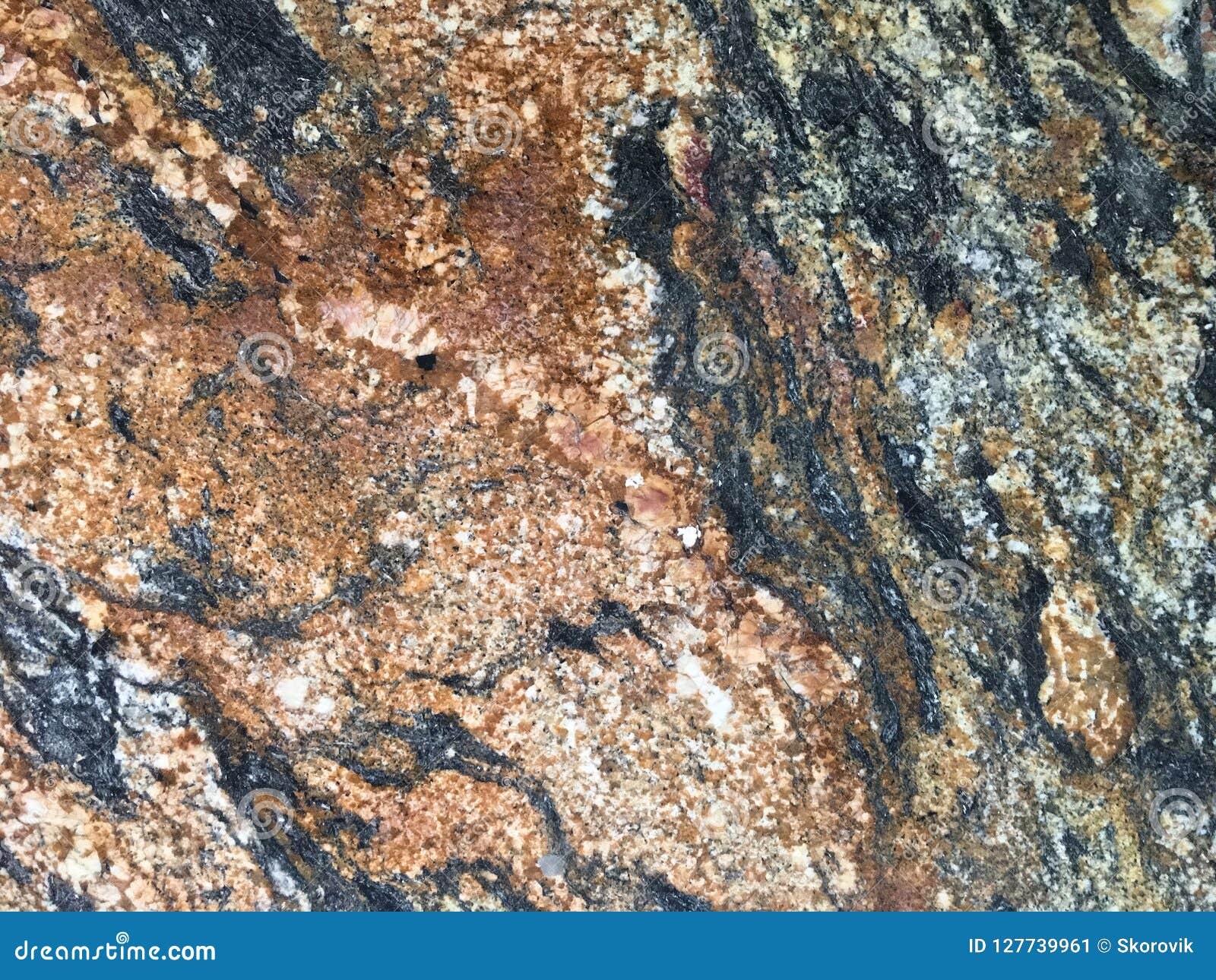 The Floor is Covered with Exotic Natural Stone. Granite. Marble ...