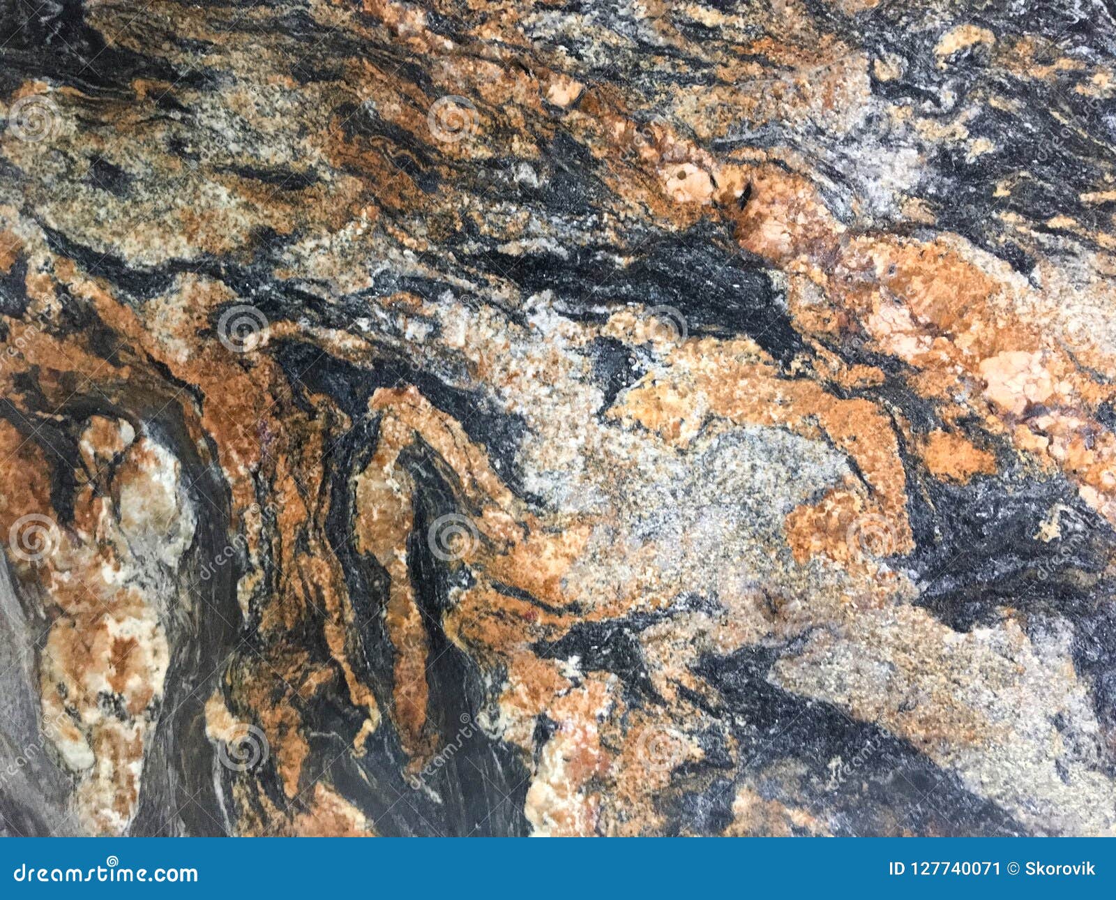 The Floor is Covered with Exotic Natural Stone. Granite. Marble ...