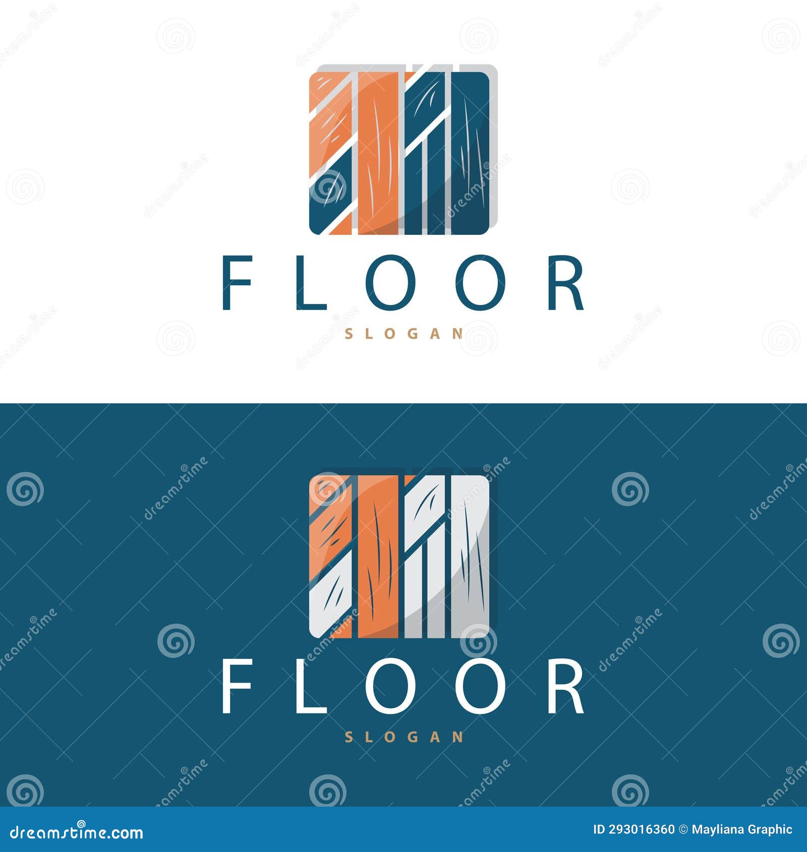 Floor Design Logo, Home Decoration Ceramic Tile Vector Illustration ...