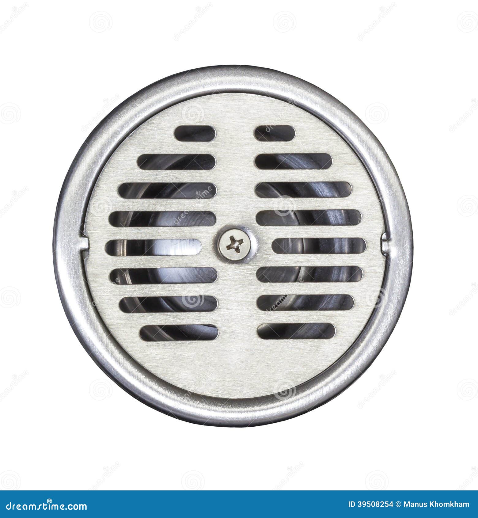 Floor drain on white stock photo. Image of steel, clipping - 39508254