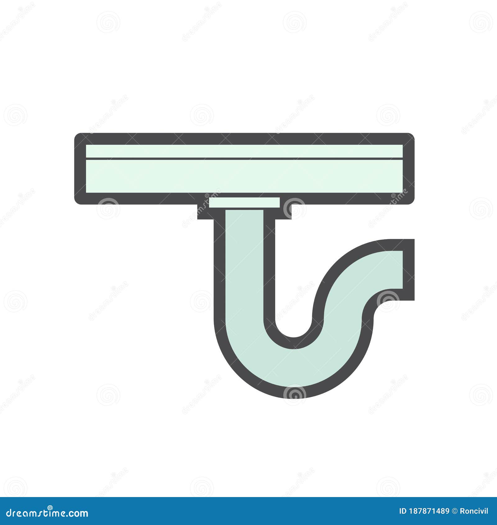 Floor drainage icon stock vector. Illustration of line - 187871489