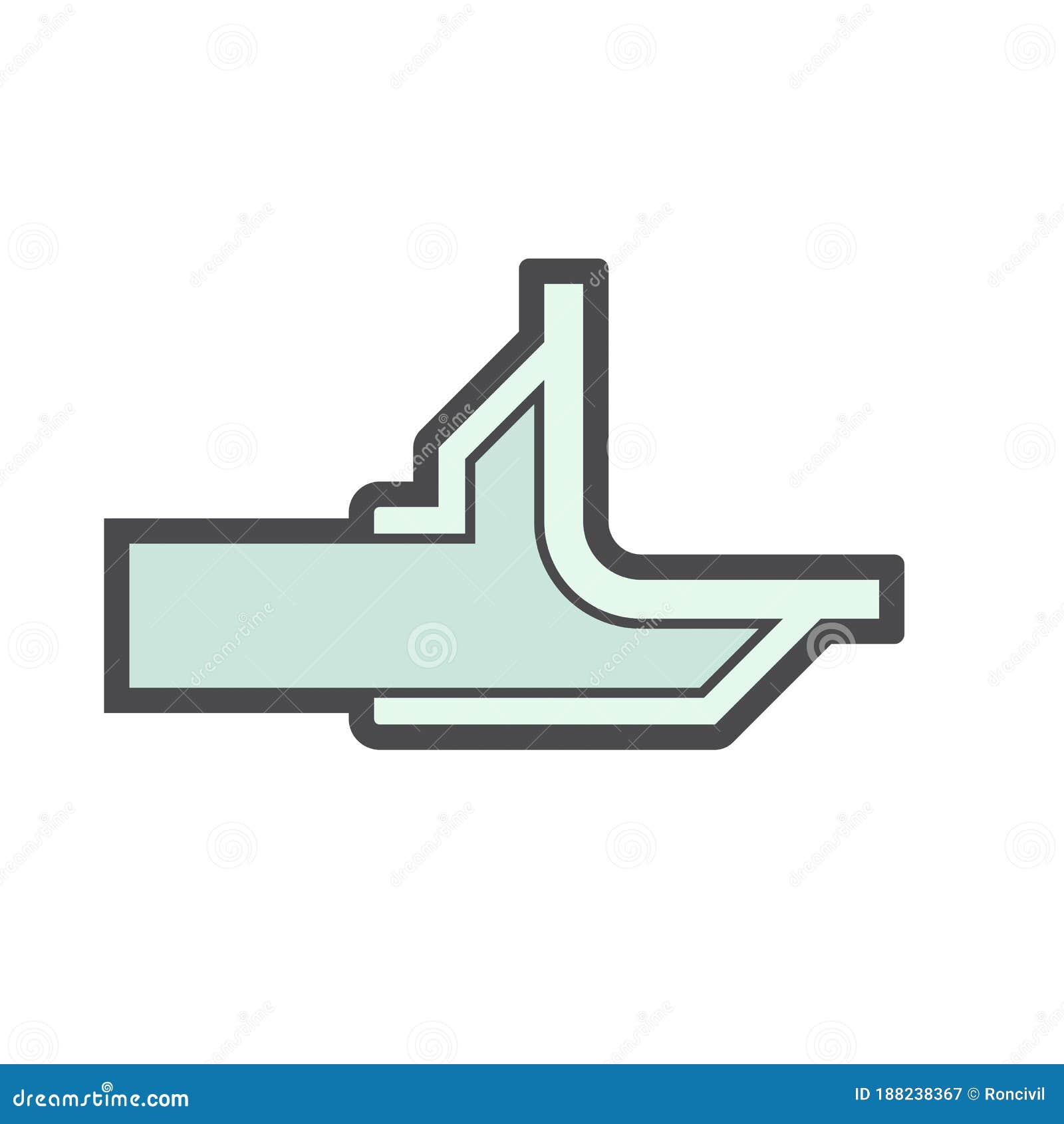 Floor drainage icon stock vector. Illustration of black - 188238367