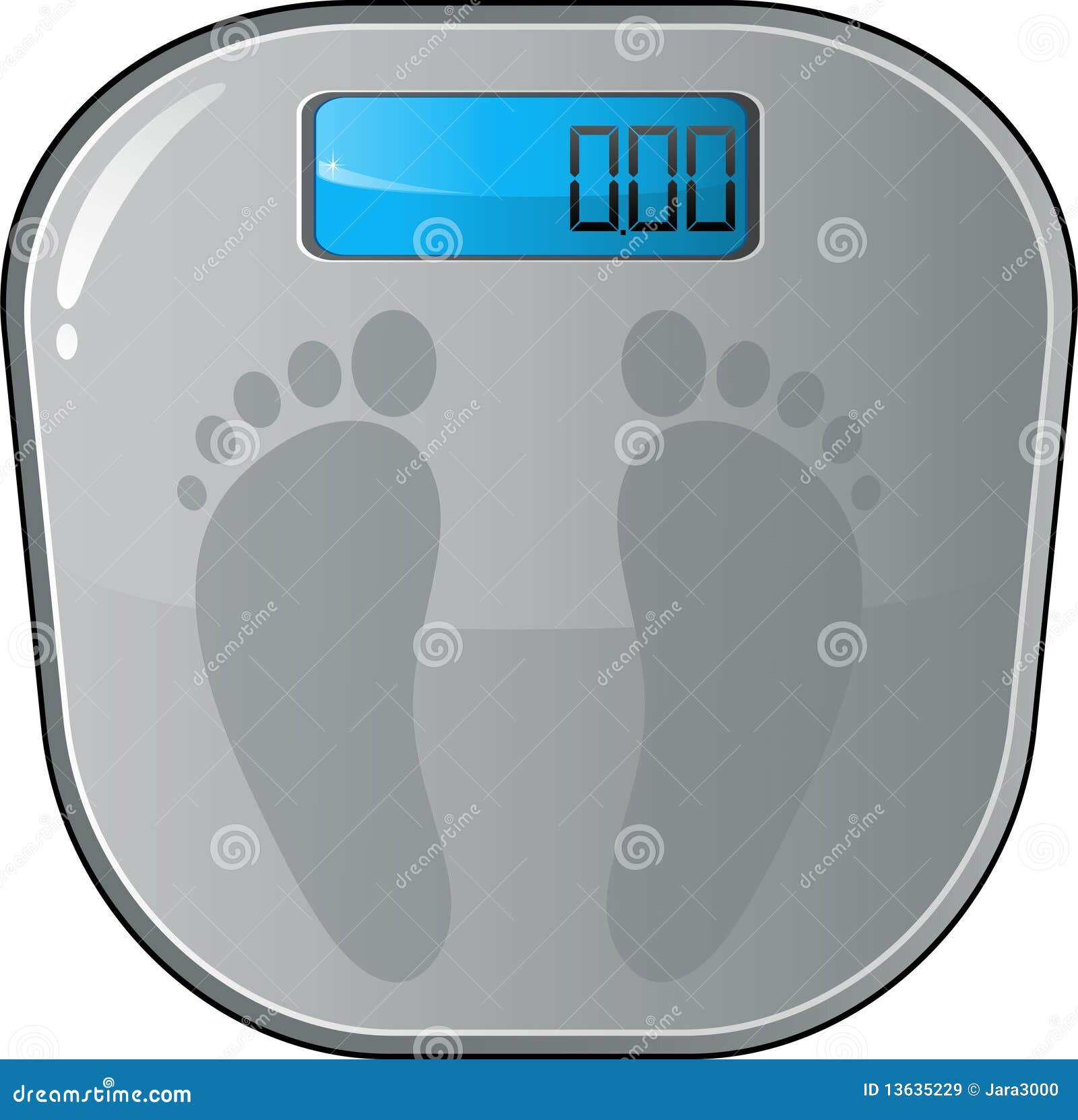Floor electronic scales stock vector. Illustration of health - 13635229