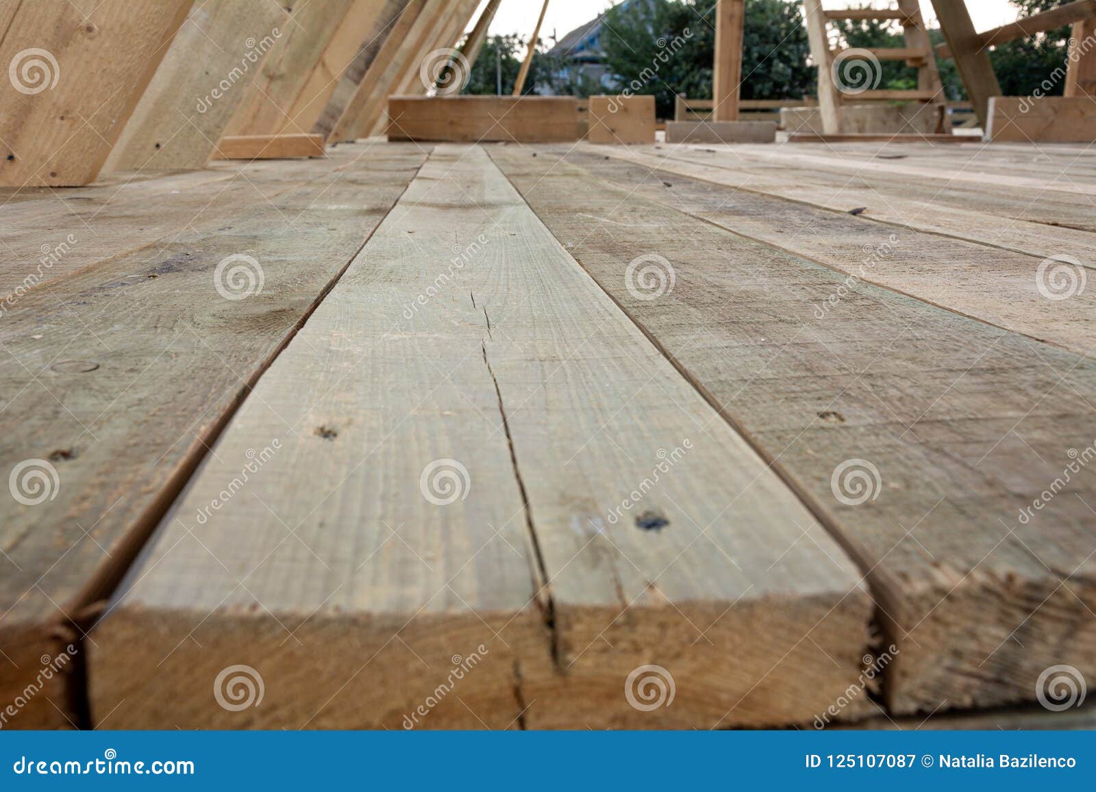 Floor frame house stock image. Image of carpentry, project - 125107087