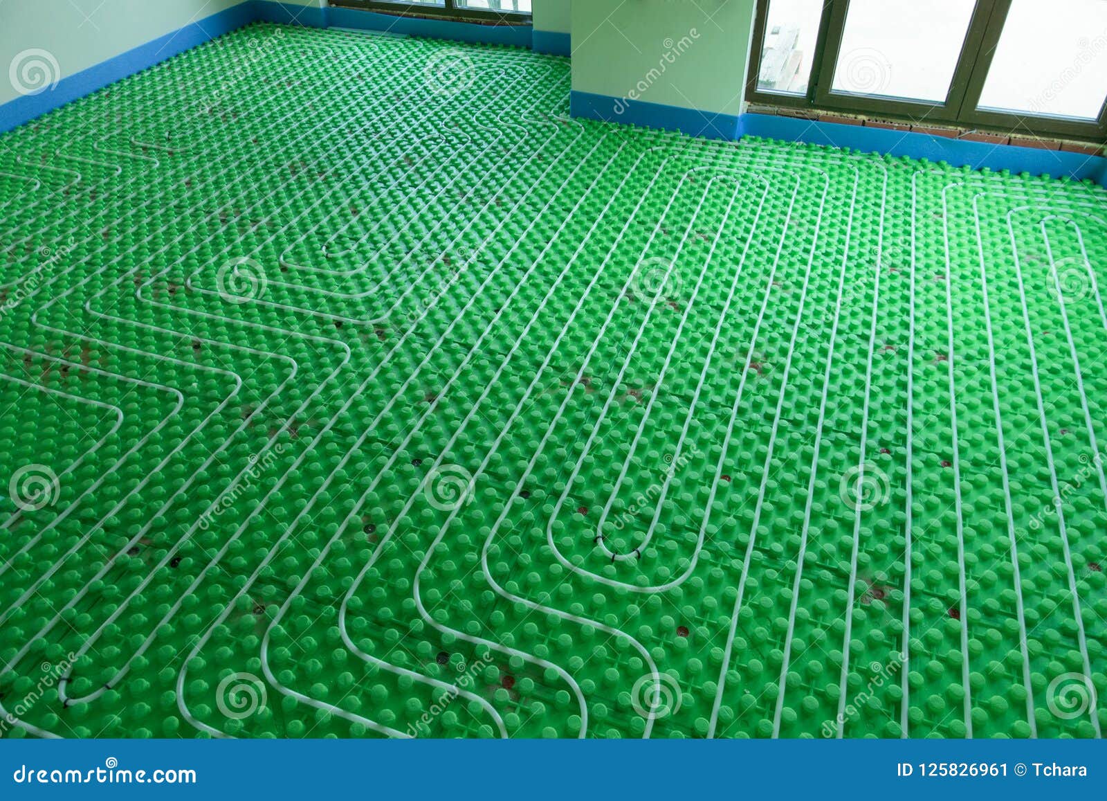 The Floor Heating Hydro System - Home Installation Stock Image - Image ...