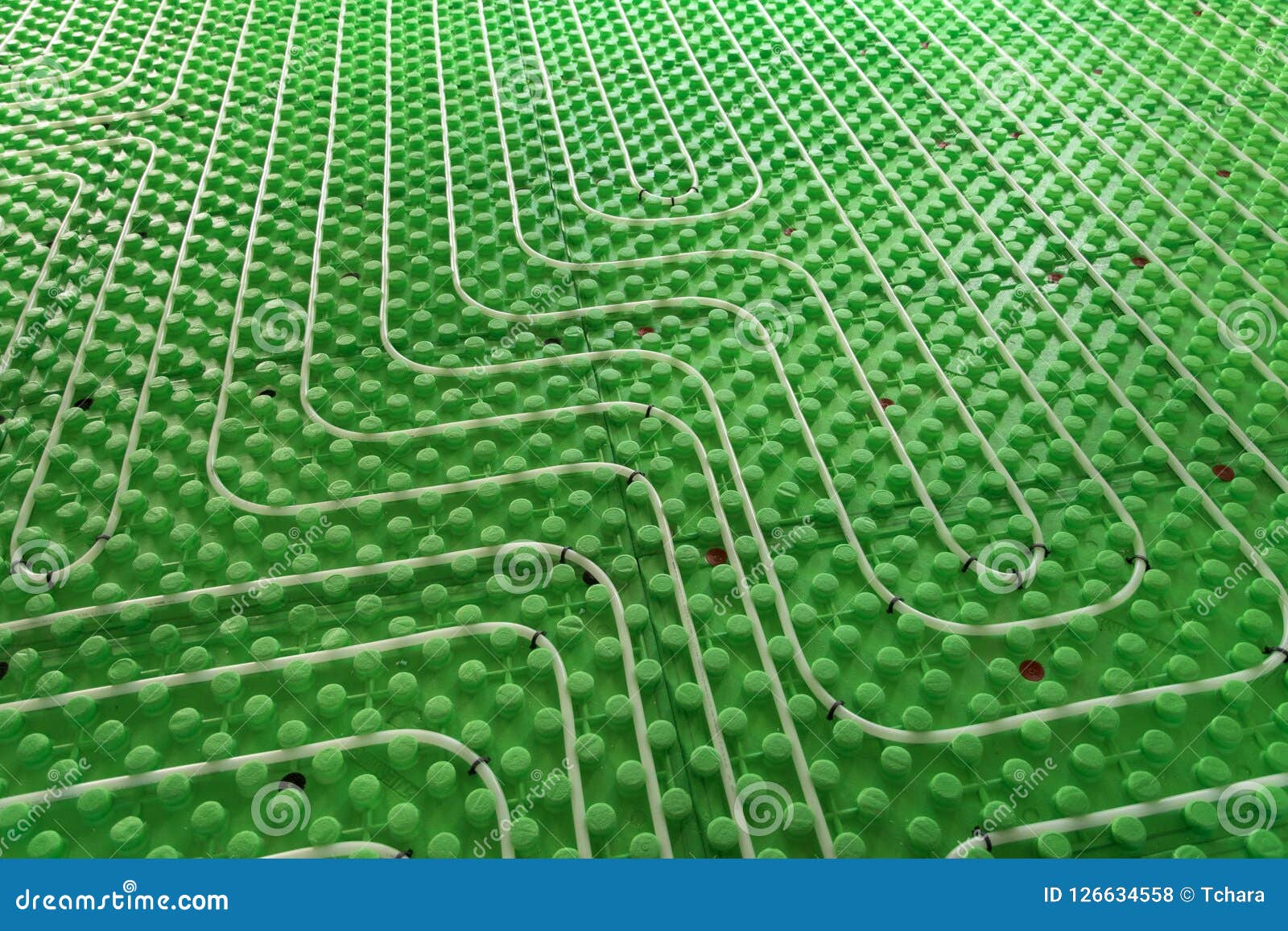 Floor Heating Installation - Hydronic System Stock Photo - Image of ...