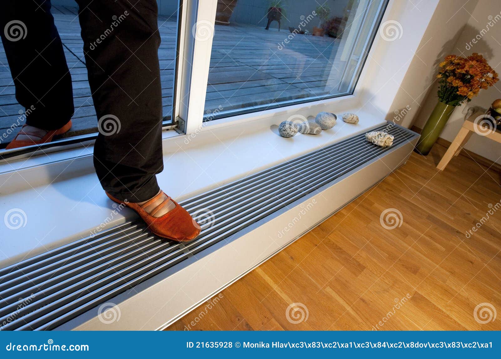 Floor heating in interior stock photo. Image of wall - 21635928