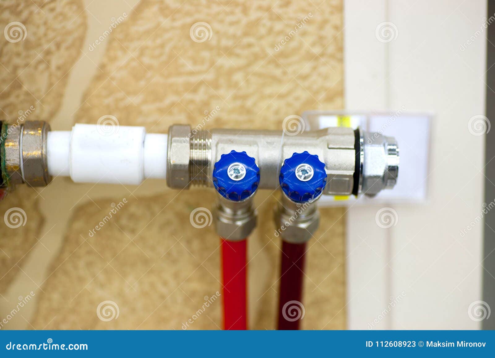 Floor Heating Pipe in a Building. Stock Image - Image of installation ...