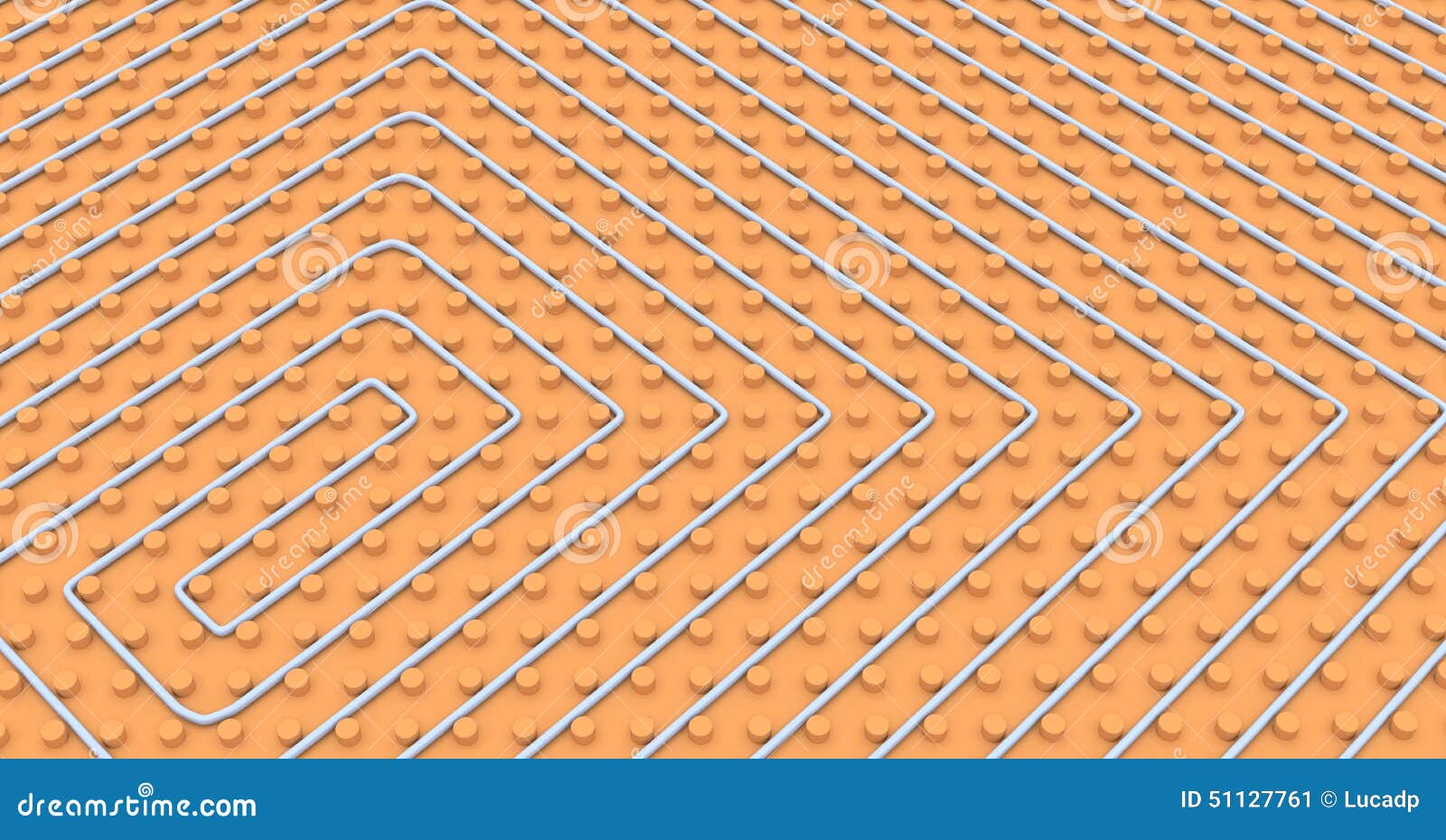Floor heating system stock illustration. Illustration of pattern - 51127761