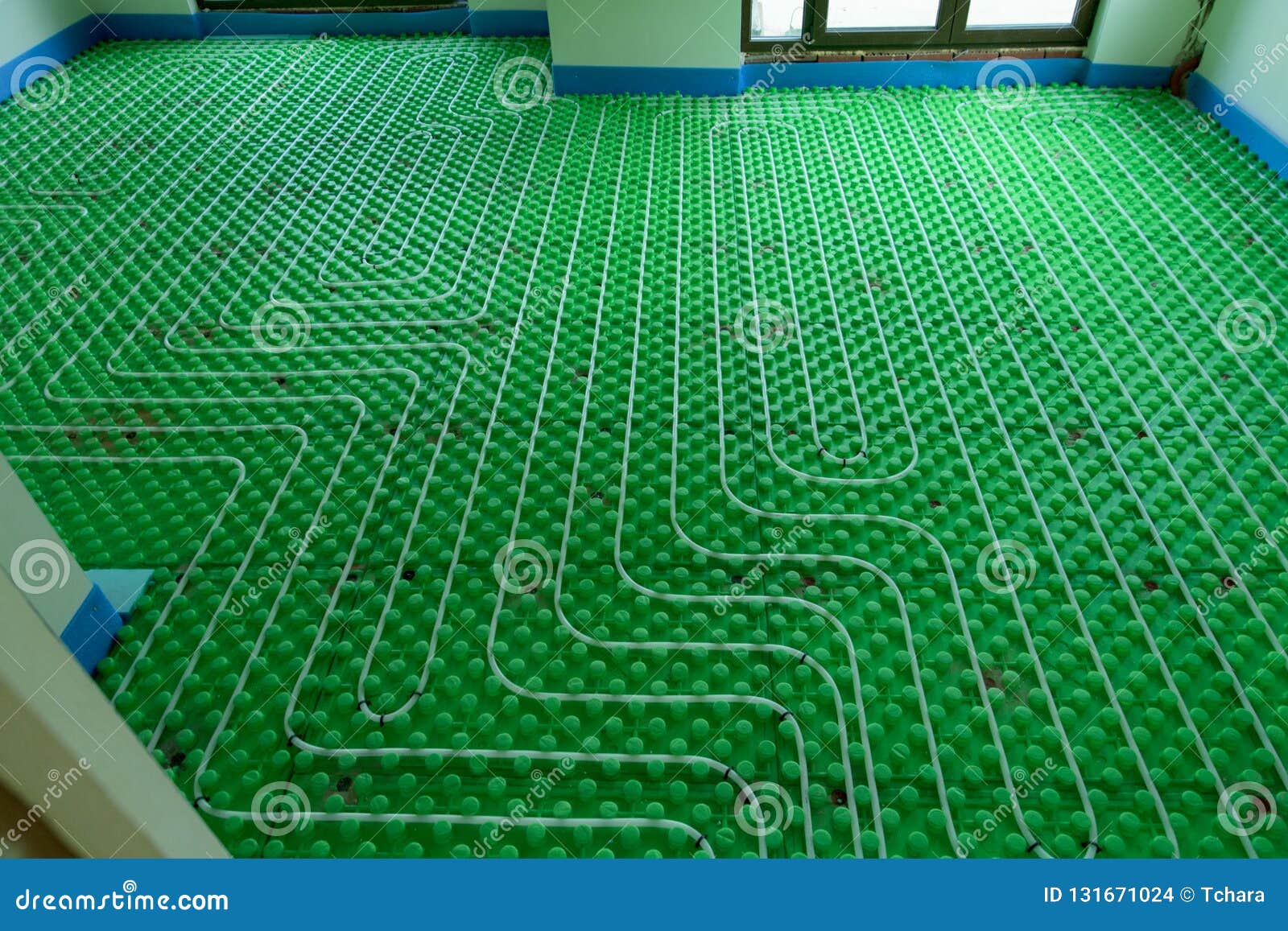 The Floor Heating System - New Home Installation Stock Photo - Image of ...
