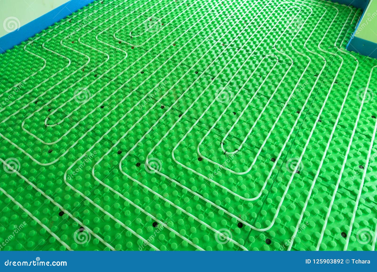 Floor hydro installation stock photo. Image of cooling - 125903892