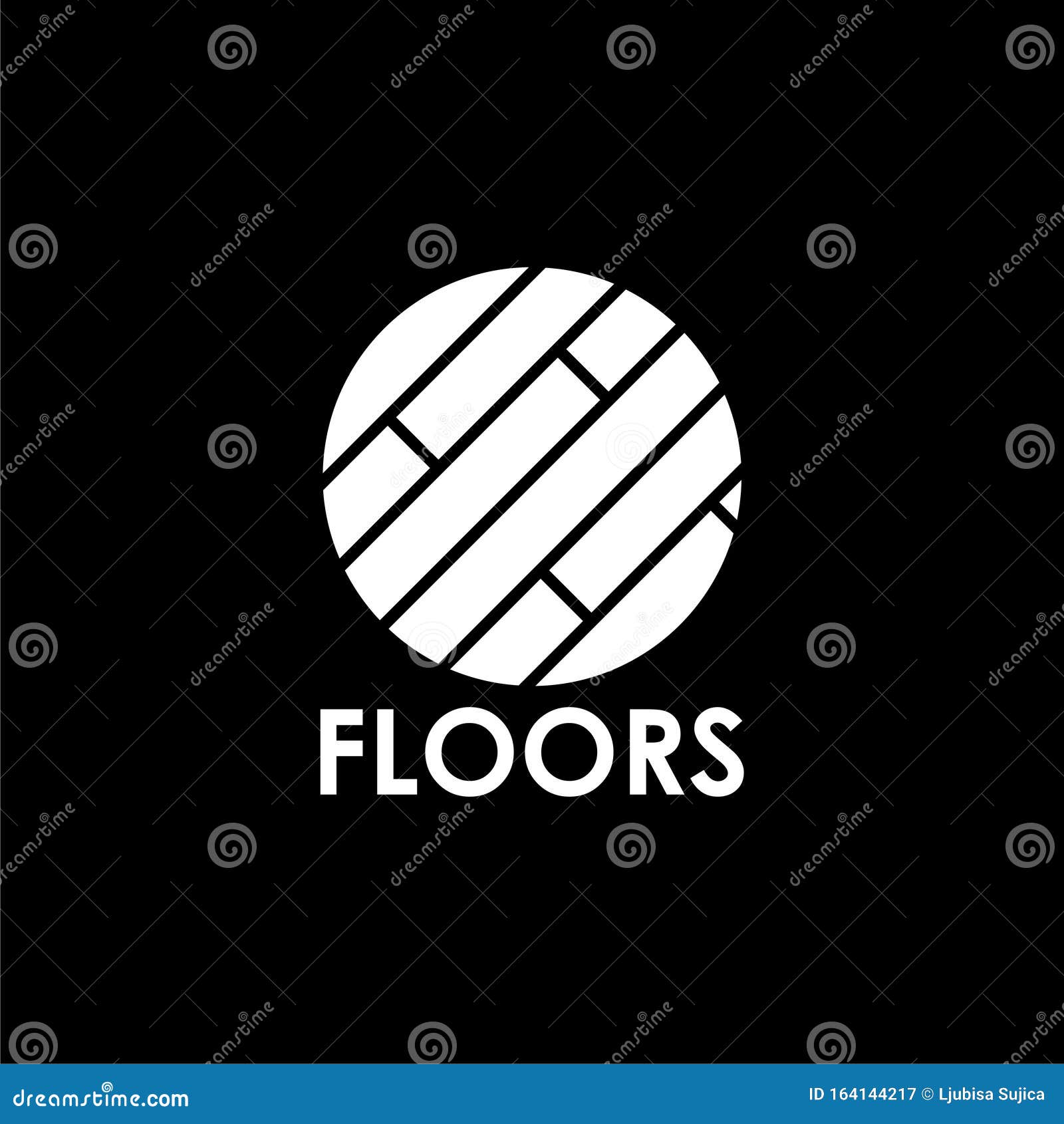 Floor Icon on Black Background Stock Vector - Illustration of block ...