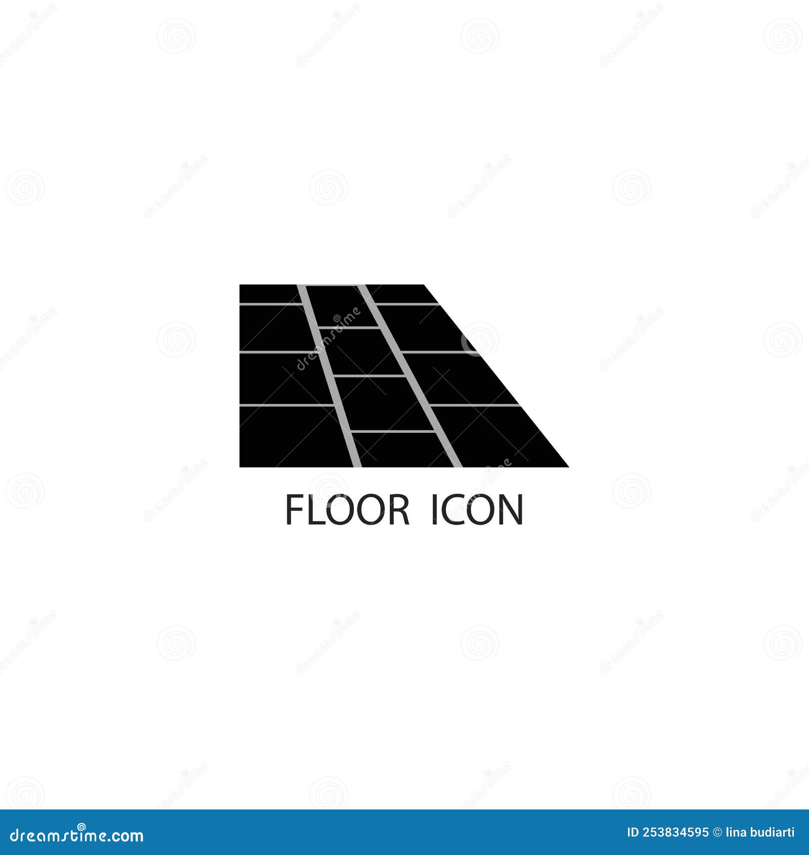 Floor icon vector stock vector. Illustration of silhouette - 253834595