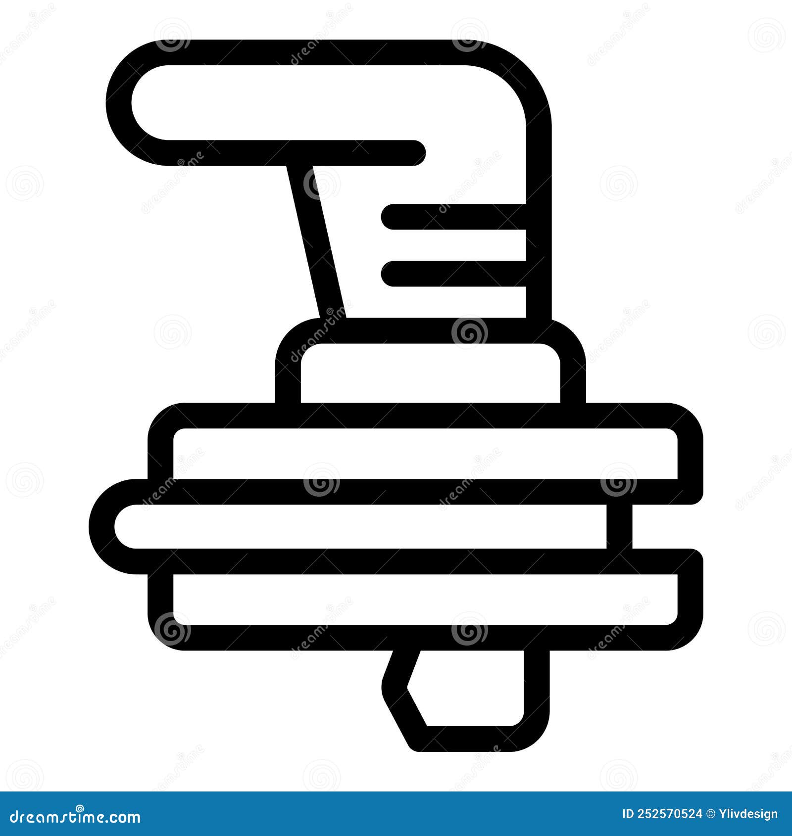 Floor Installation Handle Icon Outline Vector. Wood Interior Stock ...