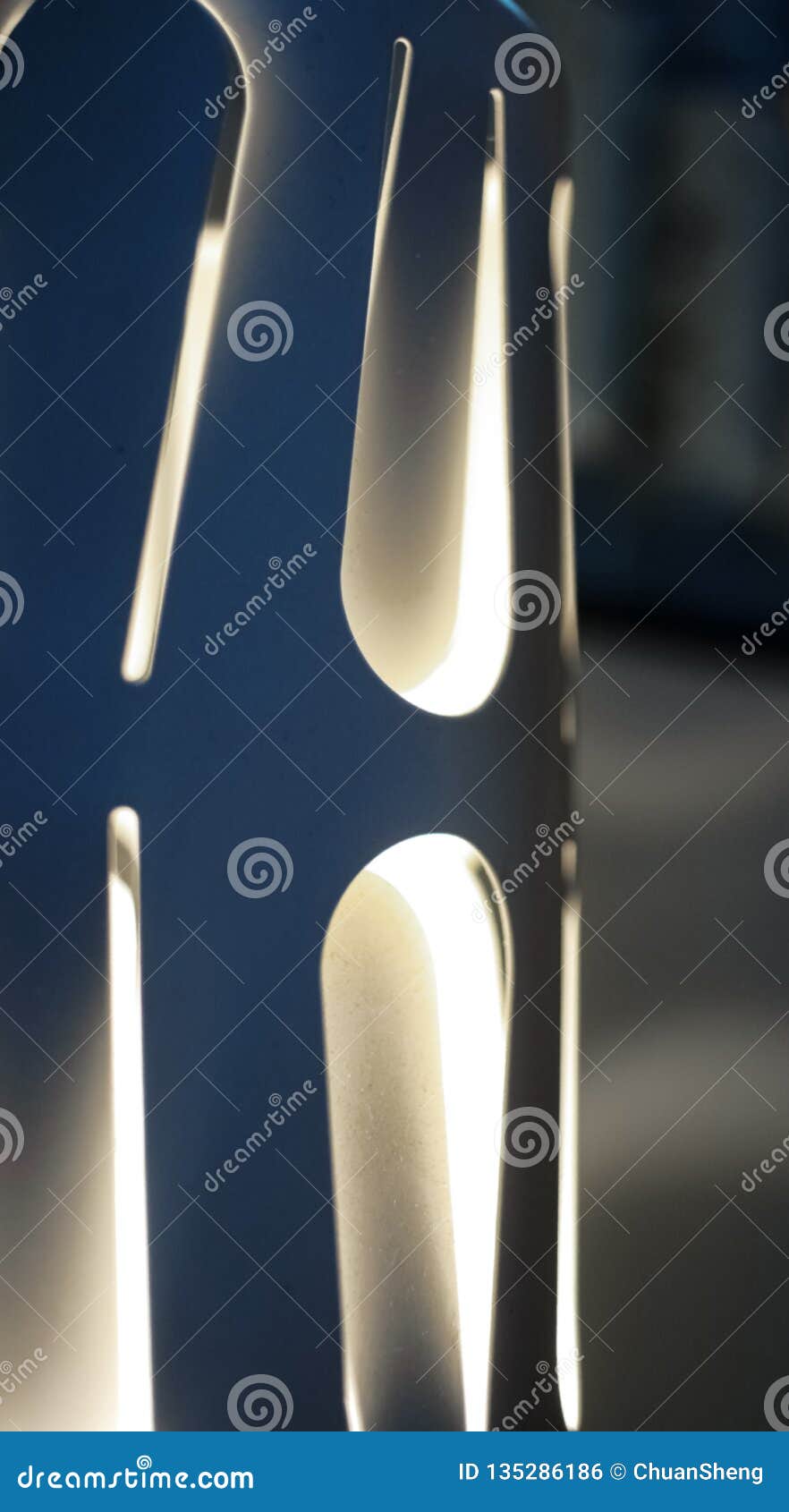 The Line of Floor Lamp and Lamplight Stock Photo - Image of design ...