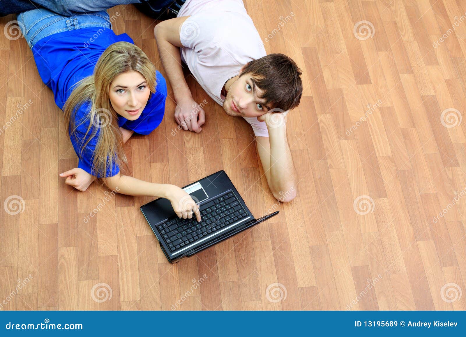 On a floor with laptop stock image. Image of real, apartment - 13195689
