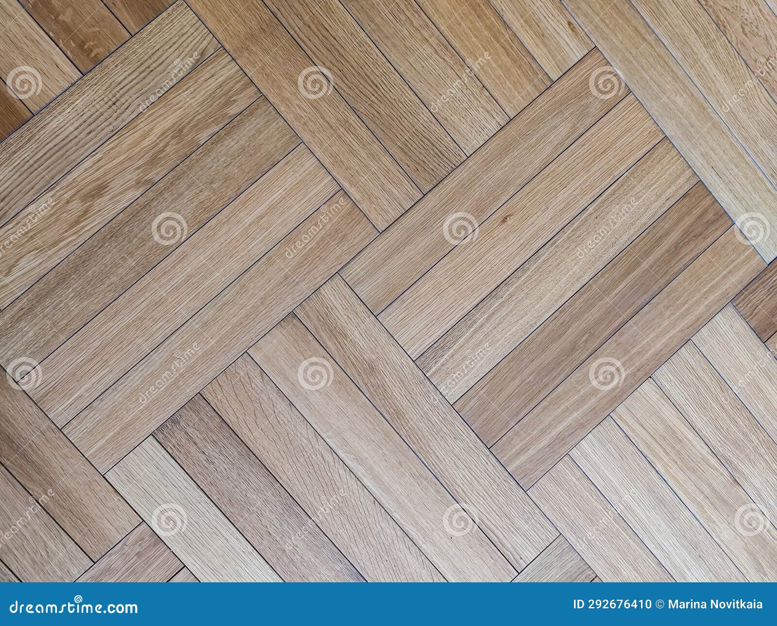 The Floor is Lined with Oak Parquet. the Method of Laying Parquet ...