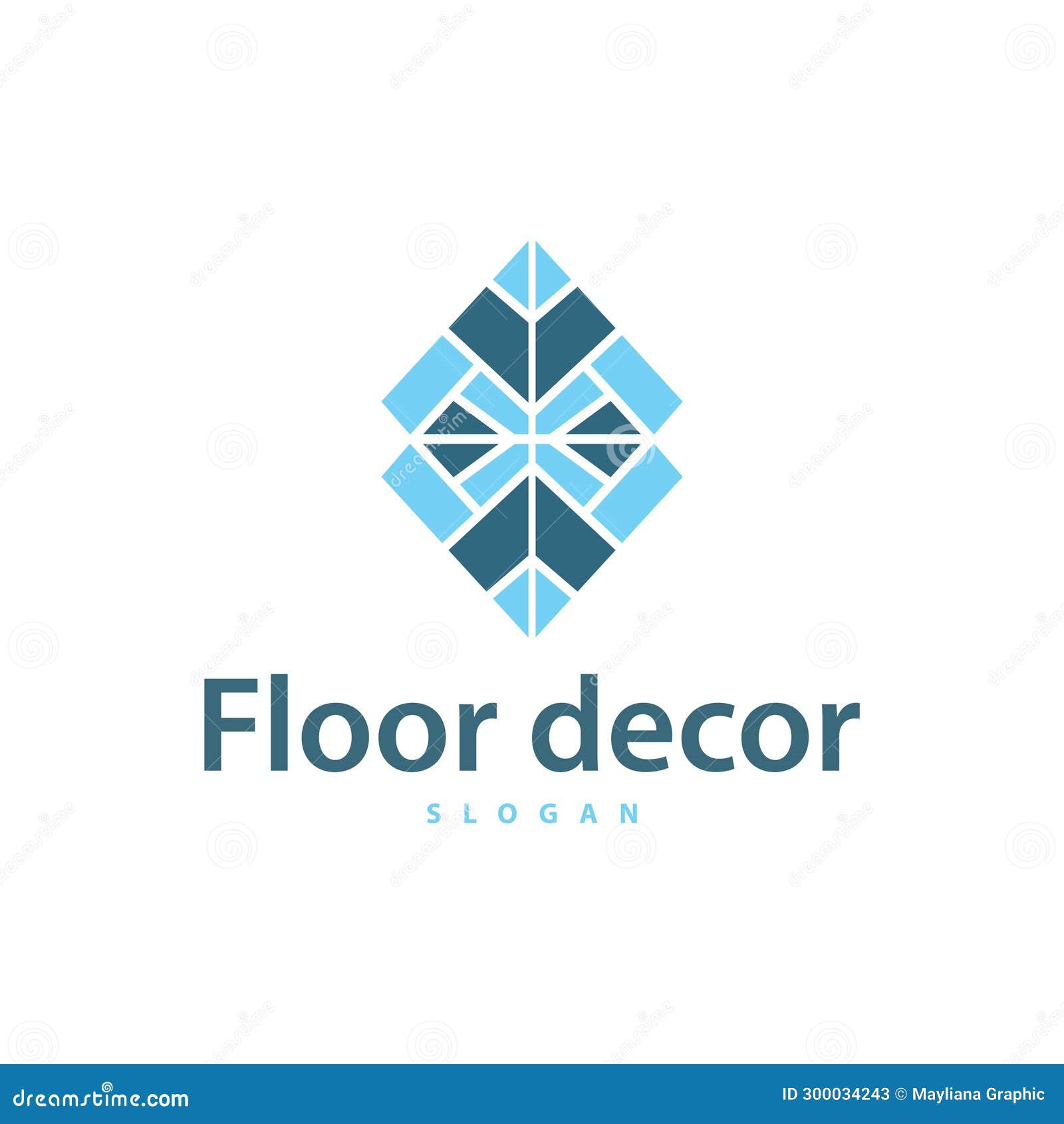 Floor Logo Simple Abstract Design Home Decoration Ceramic Tile Vector ...